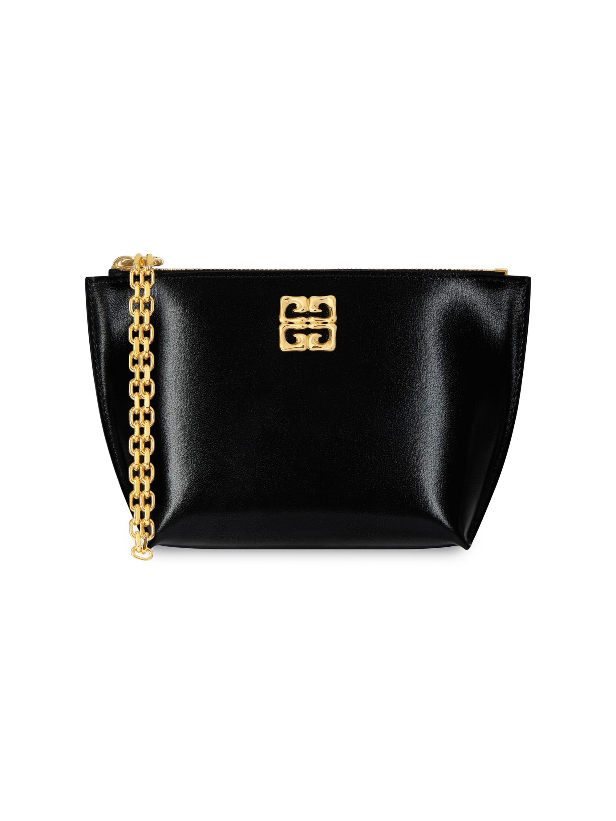 Givenchy Small 4G Liquid Pouch in Box Leather with Chain | Saks Fifth ...