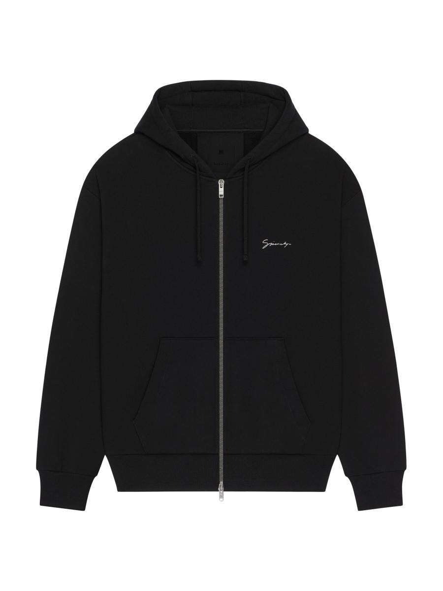 Shop Givenchy Hoodie in Fleece with Hubert Objects Print | Saks Fifth ...
