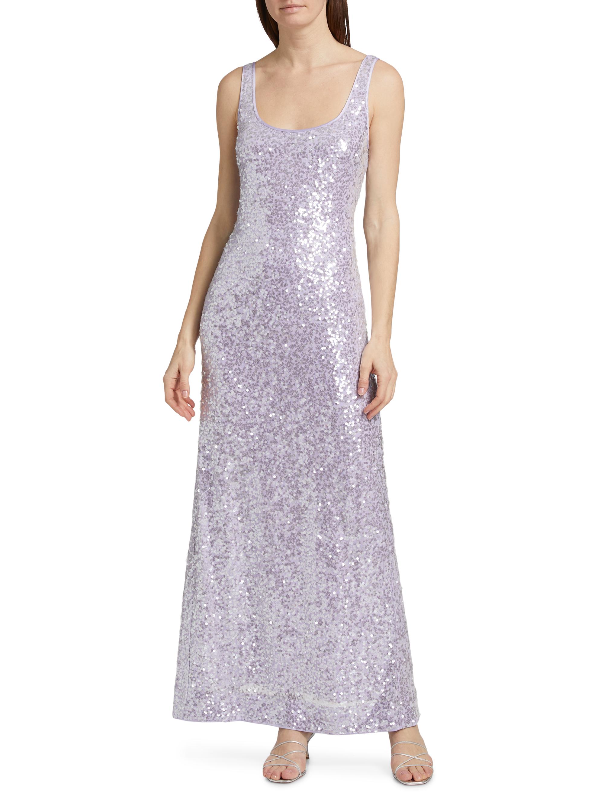 Milly Tatum Shimmer Sequined Tank Gown | Saks Fifth Avenue