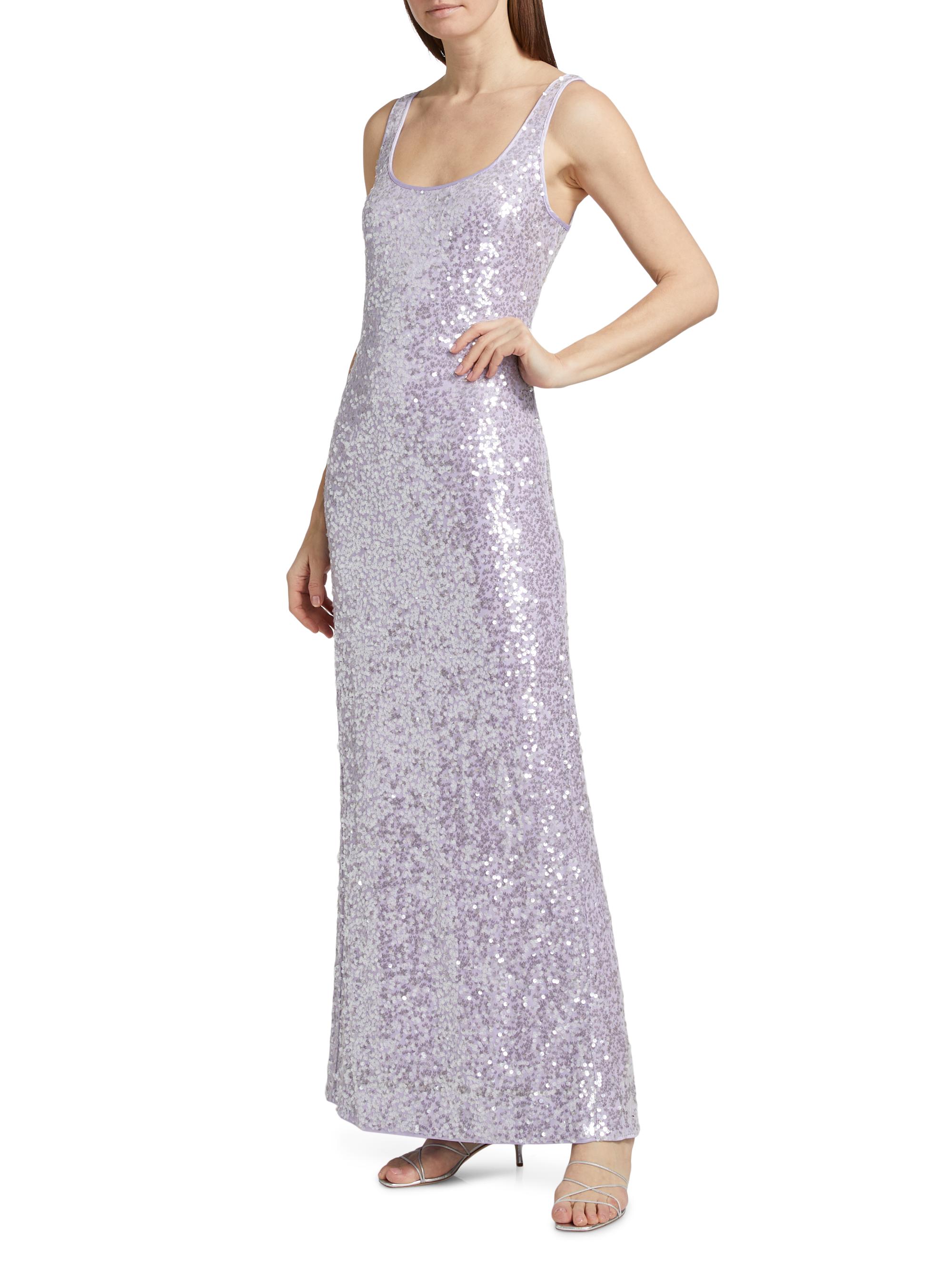 Milly Tatum Shimmer Sequined Tank Gown | Saks Fifth Avenue