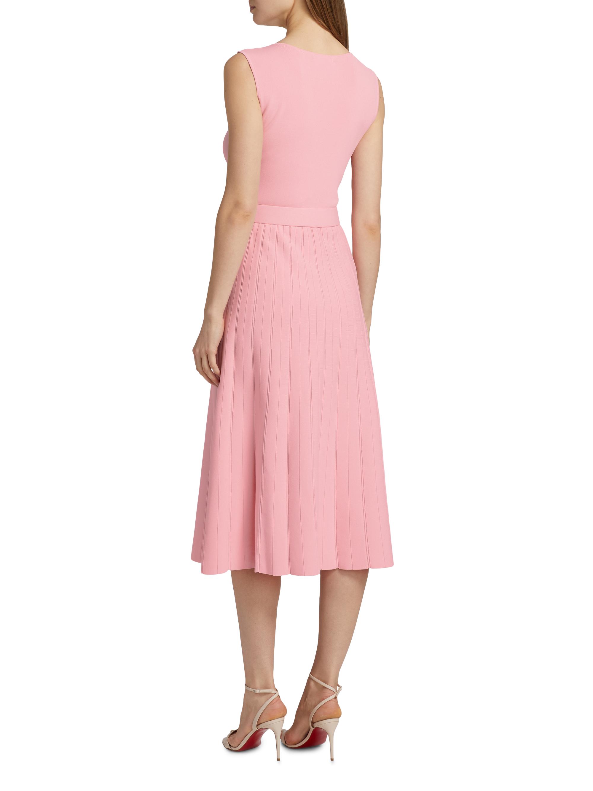 Elie Tahari The Sumner Belted Knit Fit & Flare Midi-Sweaterdress | Saks ...