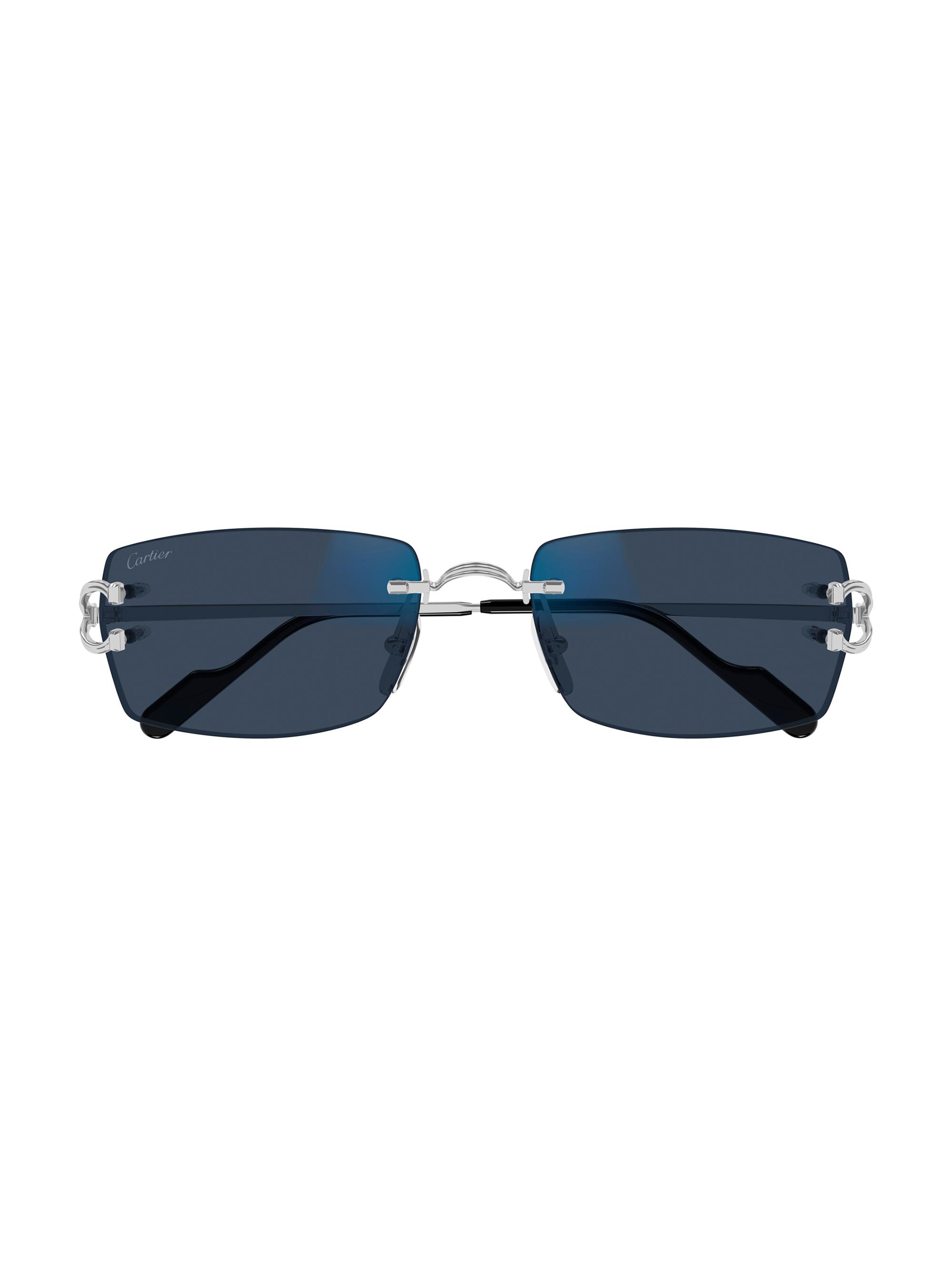 Cartier C Decor 56MM Rectangular Sunglasses | Saks Fifth Avenue