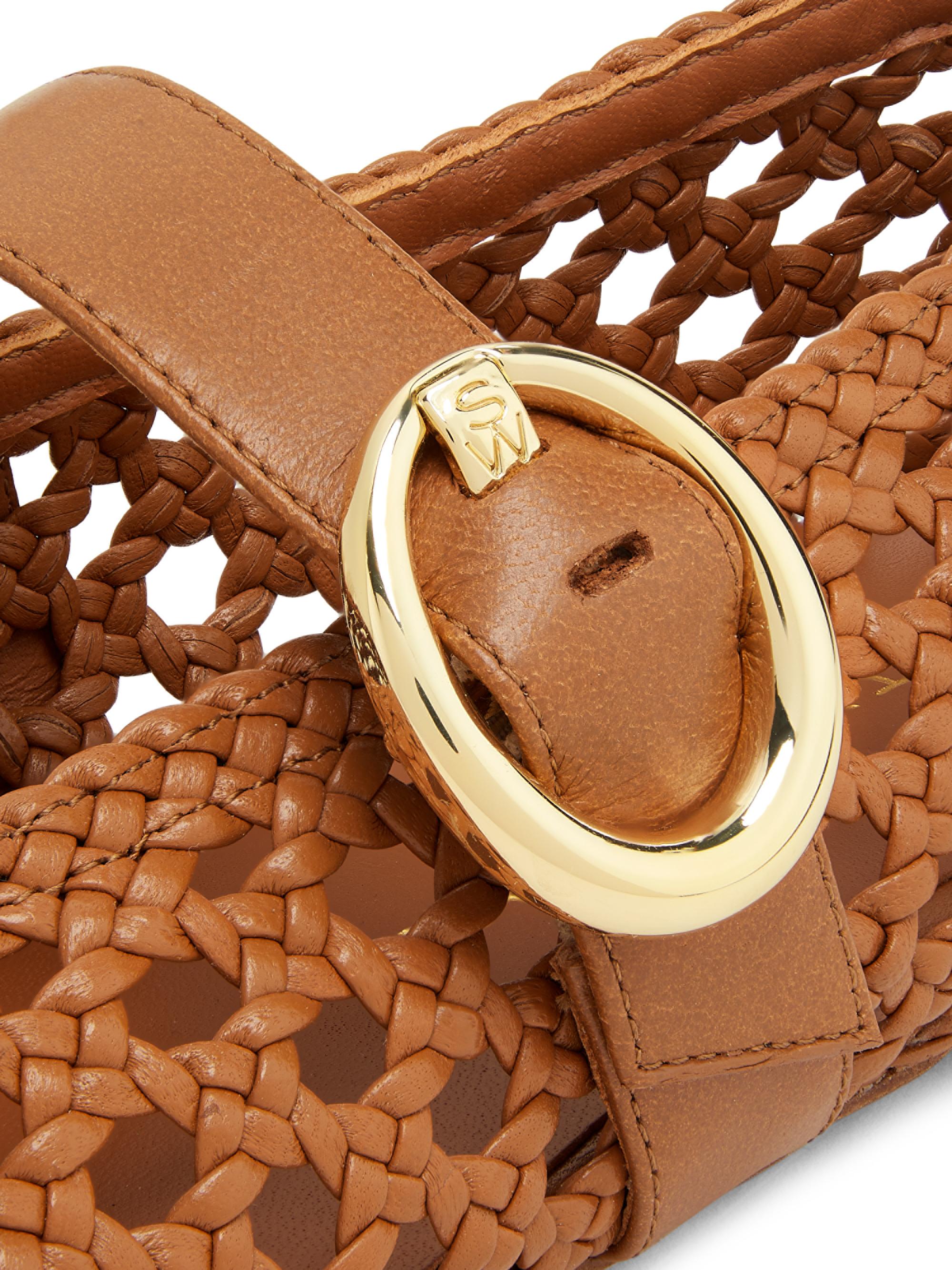 Stuart Weitzman Thea Woven Leather Mary Janes | Saks Fifth Avenue