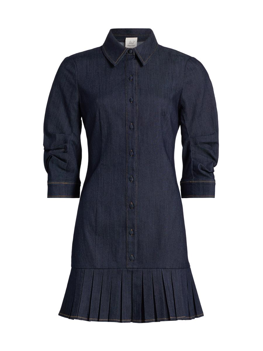 Cinq à Sept Lucilla Indigo Denim Dress | Saks Fifth Avenue