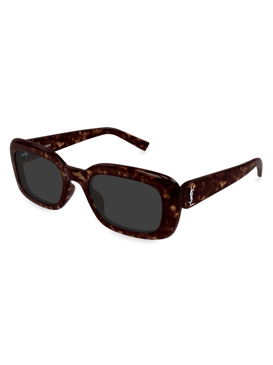 Shop Saint Laurent Color Animation 53MM Rectangular Sunglasses | Saks ...