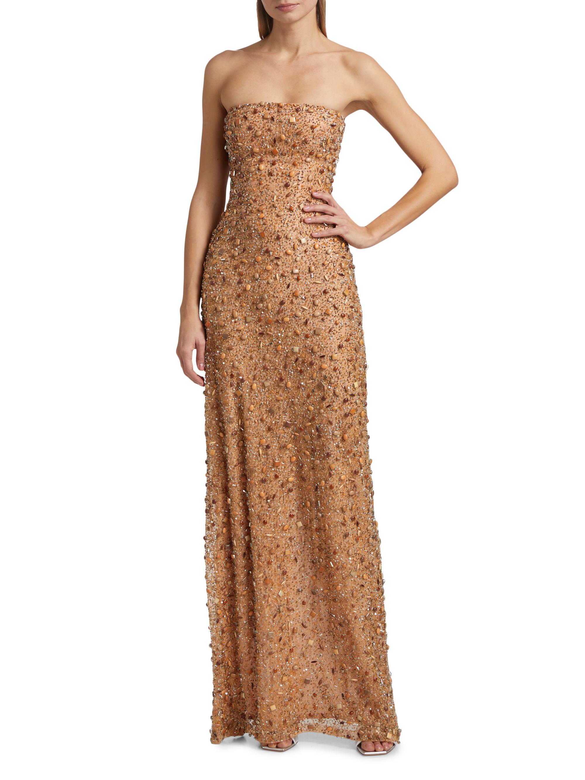 Atelier Prabal Gurung Emma Embellished Tulle Strapless Gown | Saks ...