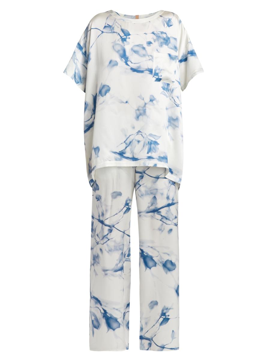 Lunya Tie-Dye Silk Lounge Set | Saks Fifth Avenue