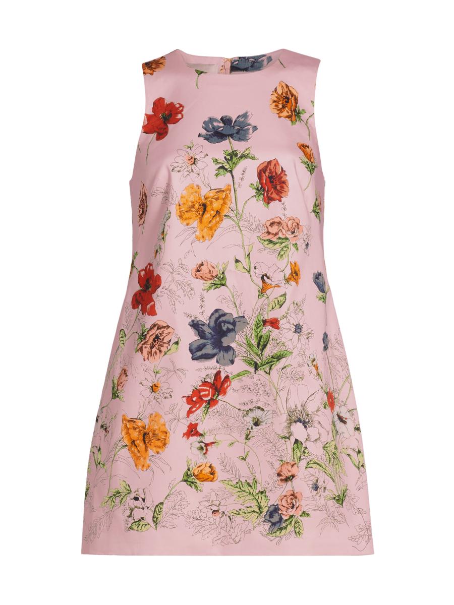 Cara Cara Mackenzie Floral Sleeveless A-Line Minidress | Saks Fifth Avenue