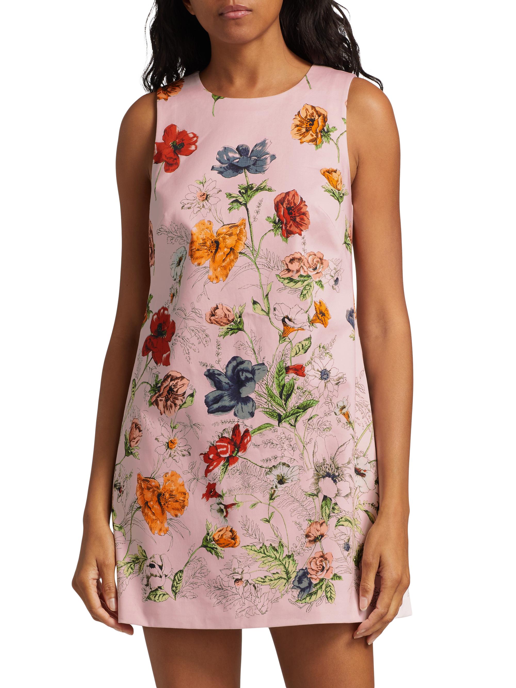 Cara Cara Mackenzie Floral Sleeveless A-Line Minidress | Saks Fifth Avenue