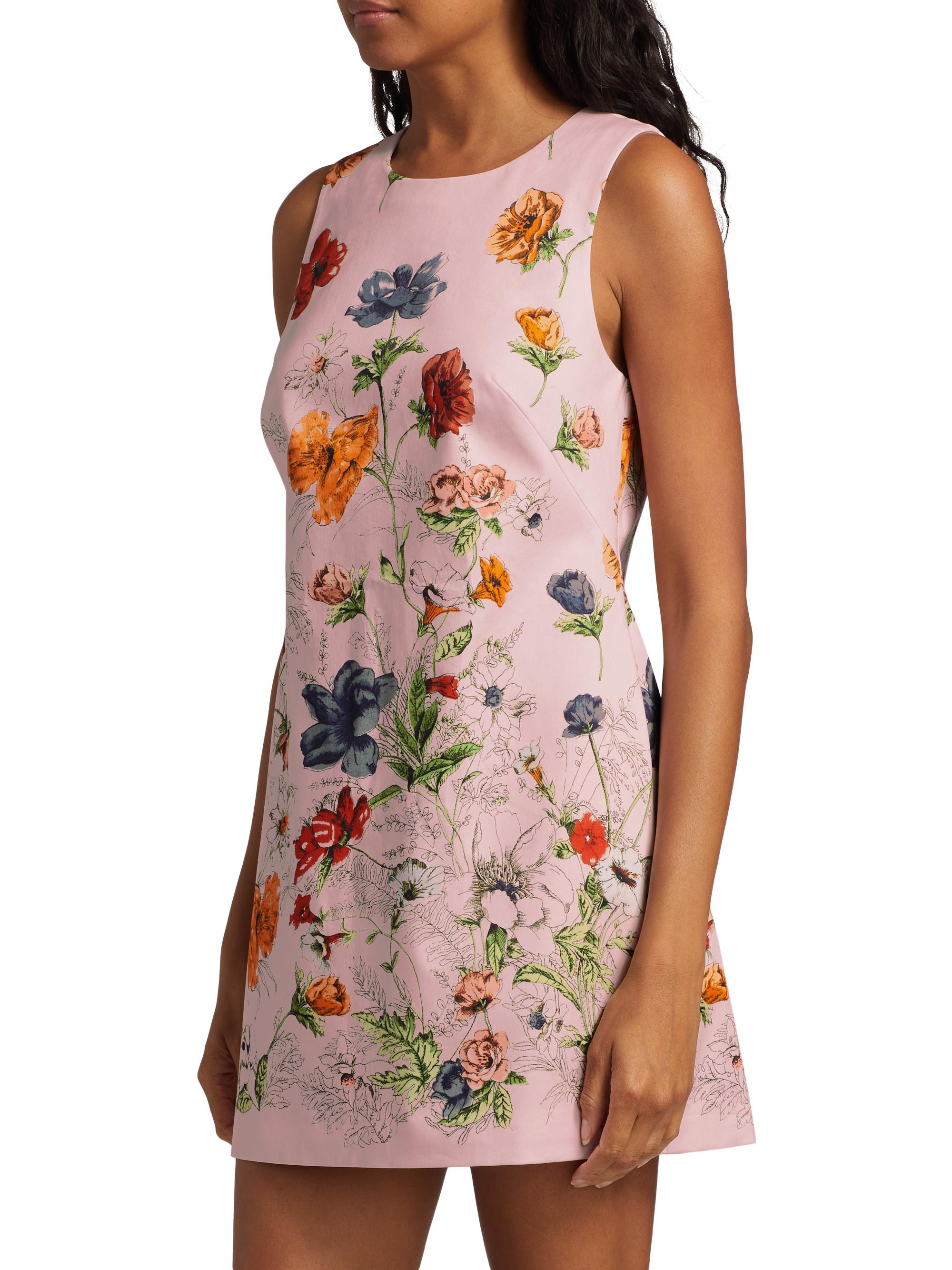 Cara Cara Mackenzie Floral Sleeveless A-Line Minidress | Saks Fifth Avenue