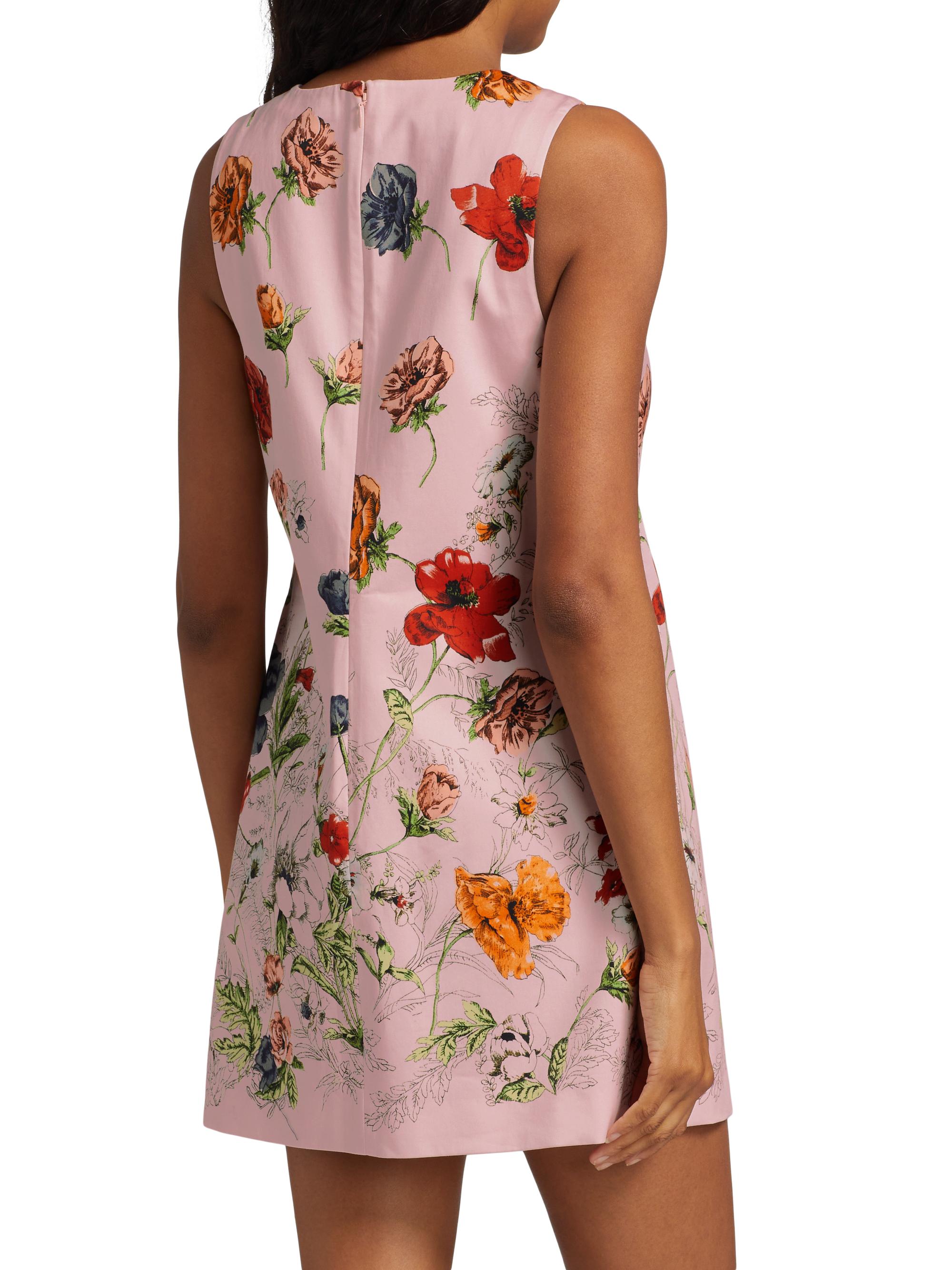Cara Cara Mackenzie Floral Sleeveless A-Line Minidress | Saks Fifth Avenue