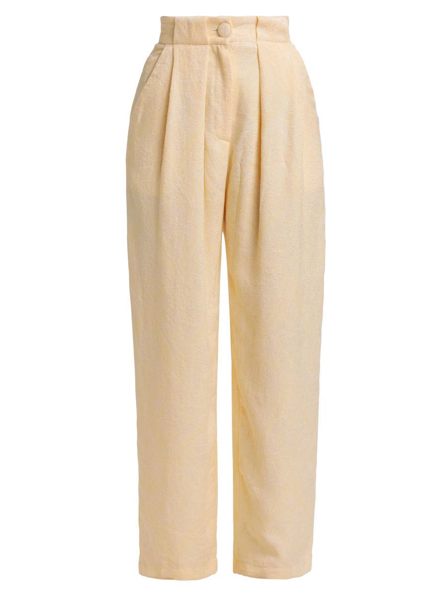 Sabina Musáyev Cameron High-Rise Jacquard Pants | Saks Fifth Avenue