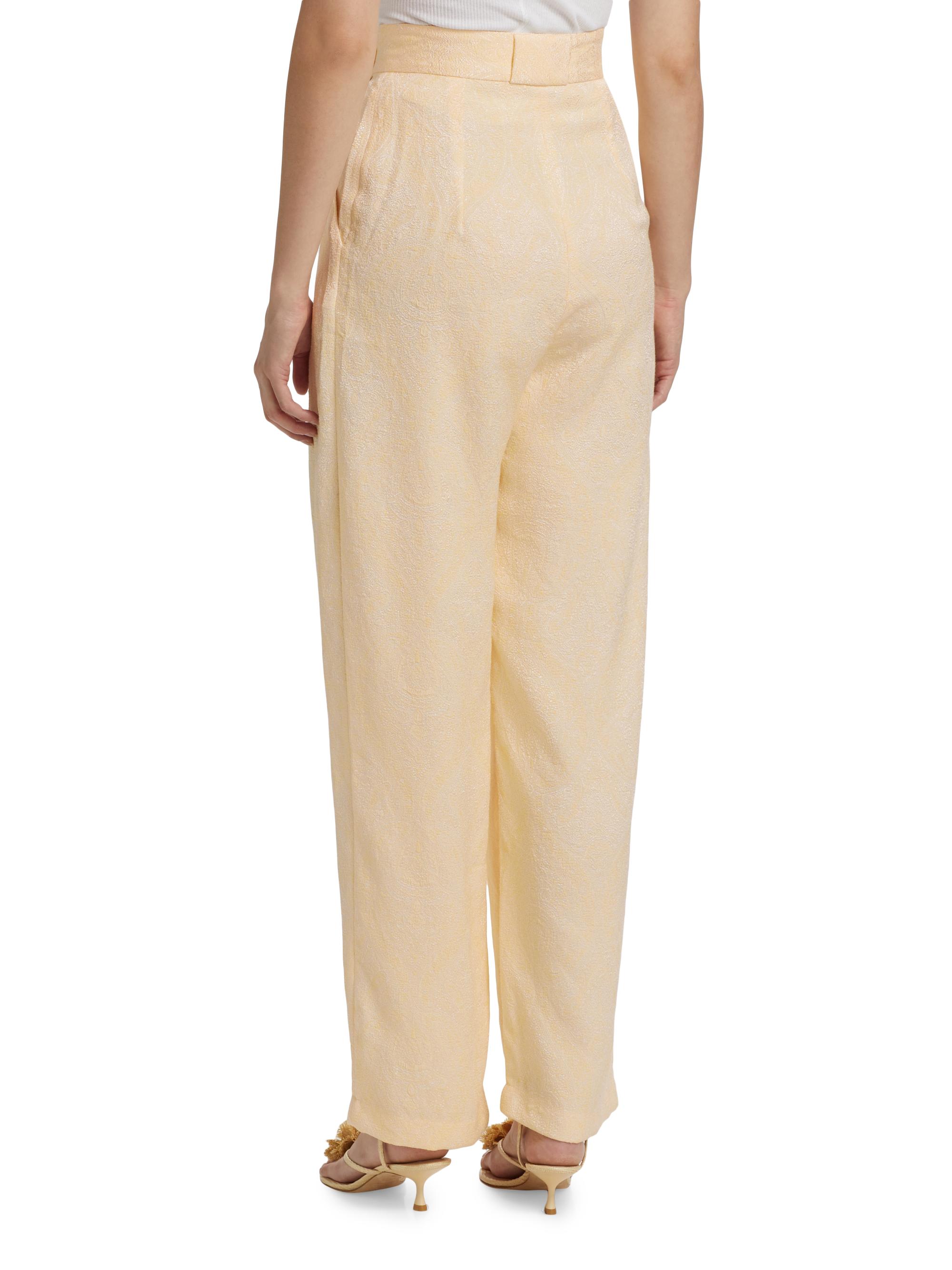 Sabina Musáyev Cameron High-Rise Jacquard Pants | Saks Fifth Avenue