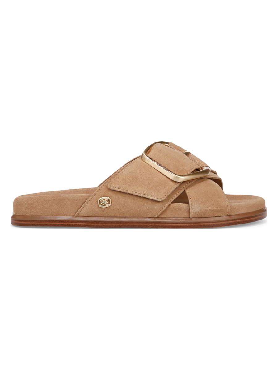 Sam Edelman Darla Crisscross Suede Slide Sandals | Saks Fifth Avenue