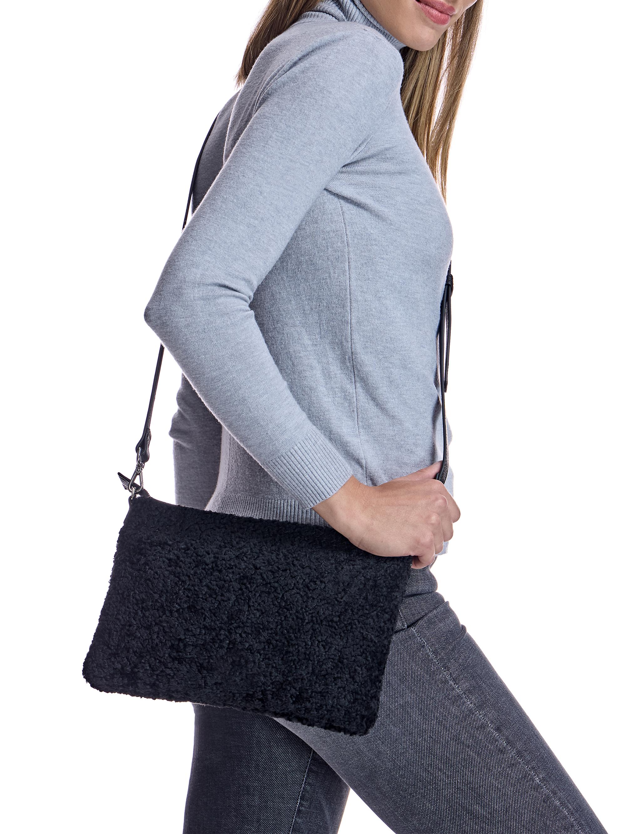 Maximilian Curly Shearling Crossbody Bag | Saks Fifth Avenue