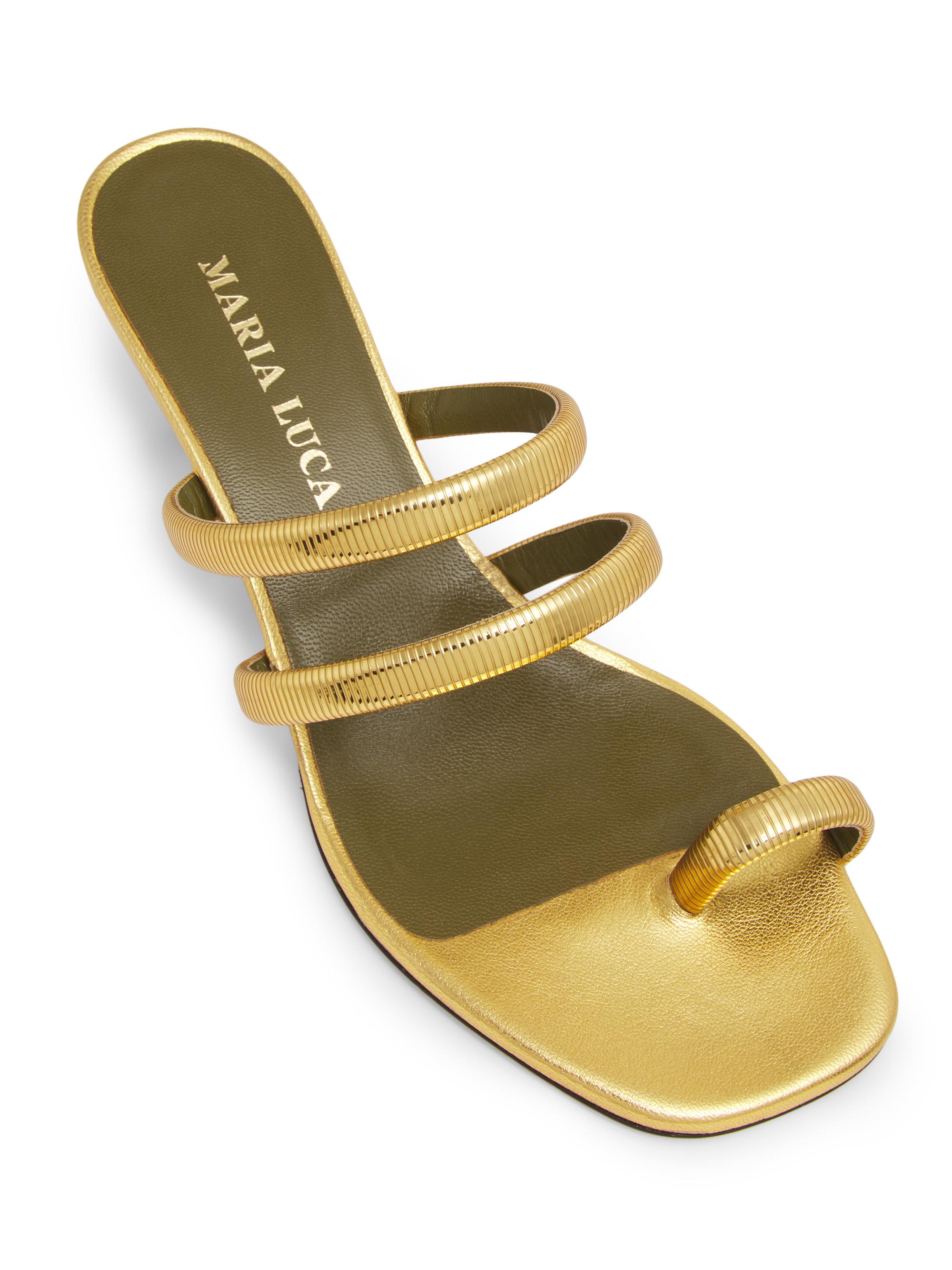 Maria Luca Modia 60MM Leather Sandals | Saks Fifth Avenue