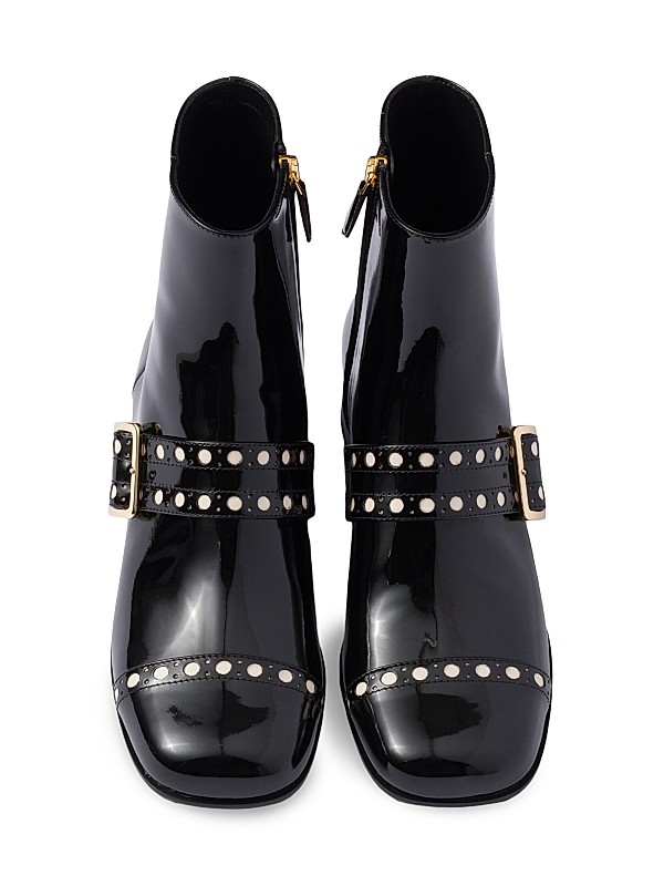 Shop Prada Patent Leather Ankle Boots | Saks Fifth Avenue Shop Prada Patent Leather Ankle Boots | Saks Fifth Avenue
