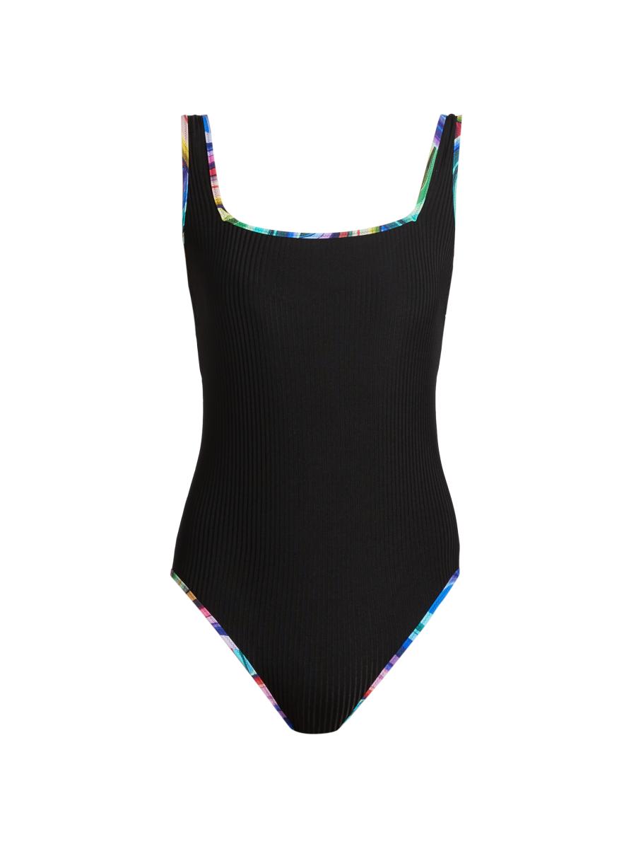 Johnny Was Abel Square Neck One-Piece Swimsuit | Saks Fifth Avenue