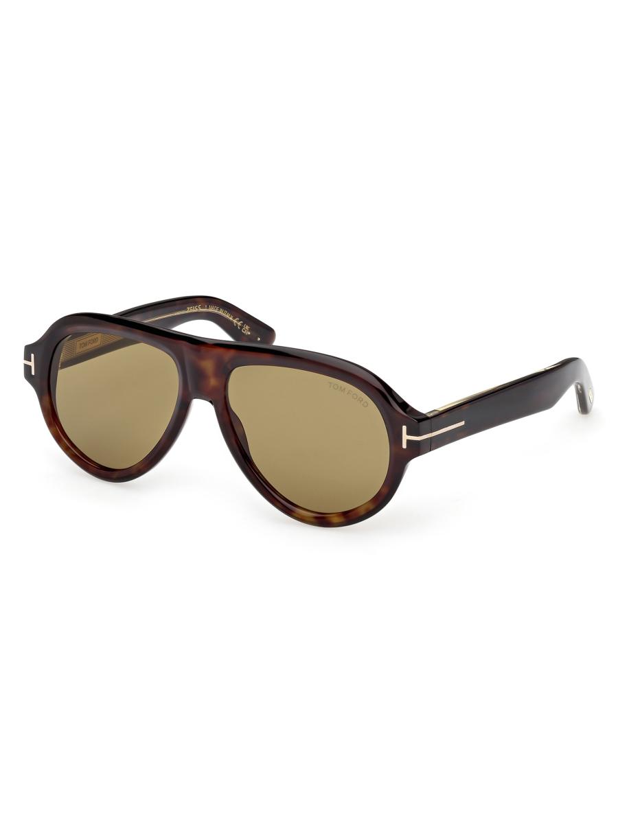 TOM FORD TOM FORD ICON 59MM Pilot Sunglasses | Saks Fifth Avenue