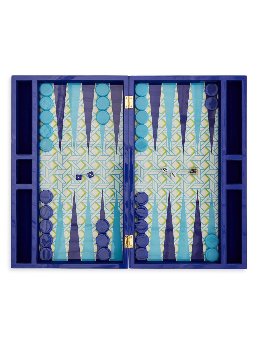 Jonathan Adler Basketweave Lacquer Backgammon Set | Saks Fifth Avenue