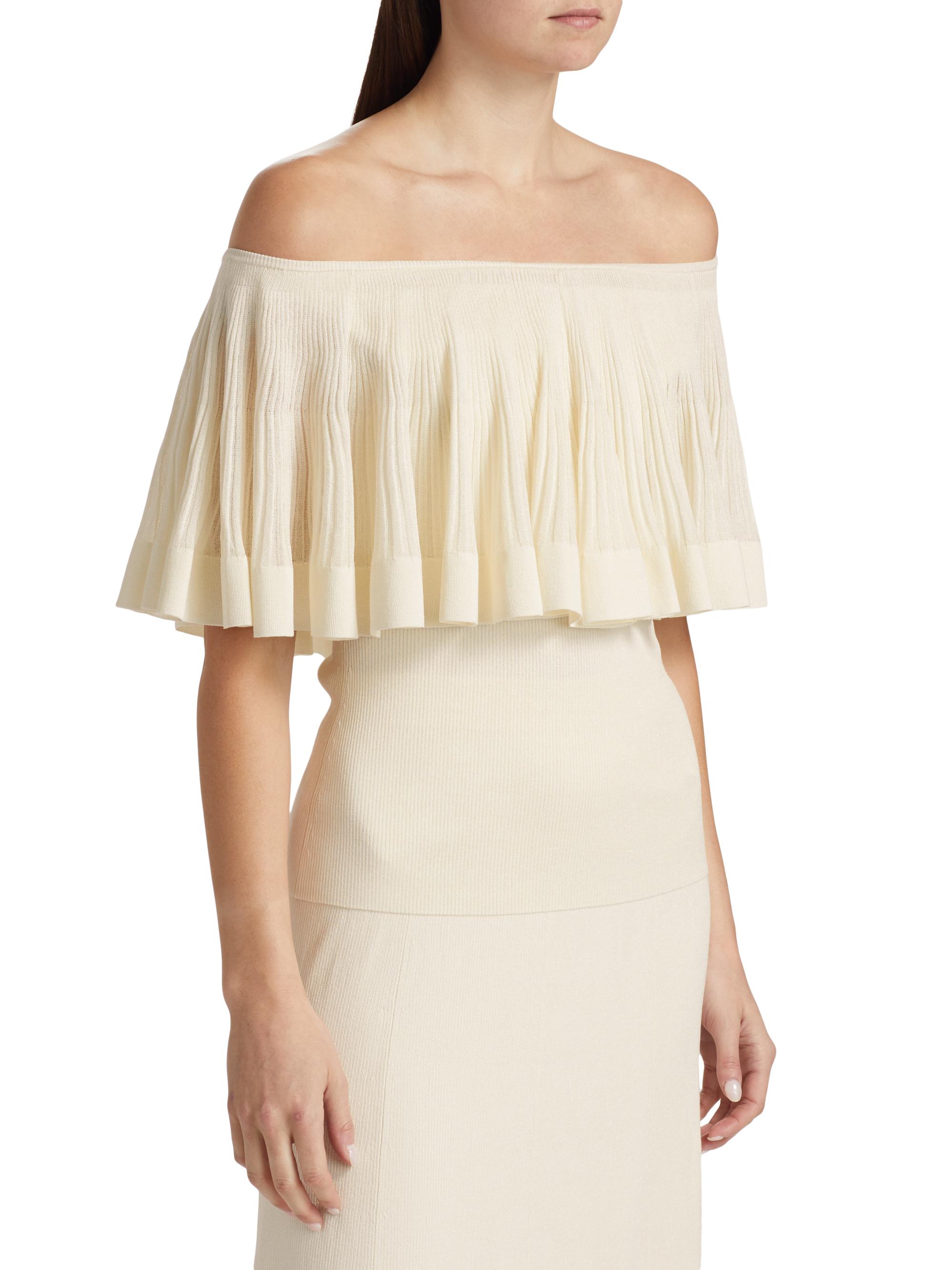Zimmermann Off-The-Shoulder Ruffle Top | Saks Fifth Avenue