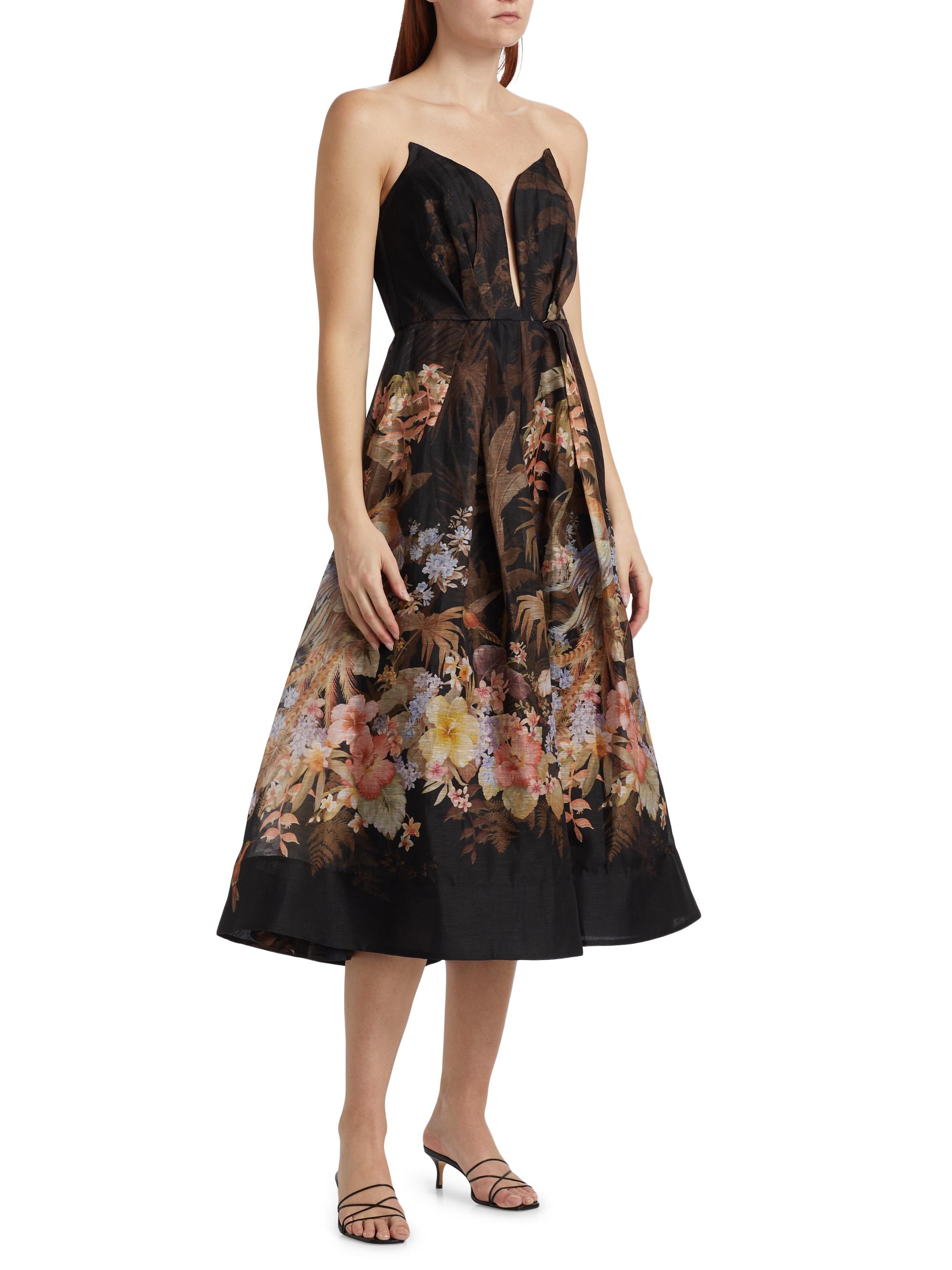 Zimmermann Illuminate Strapless Cocktail Dress | Saks Fifth Avenue