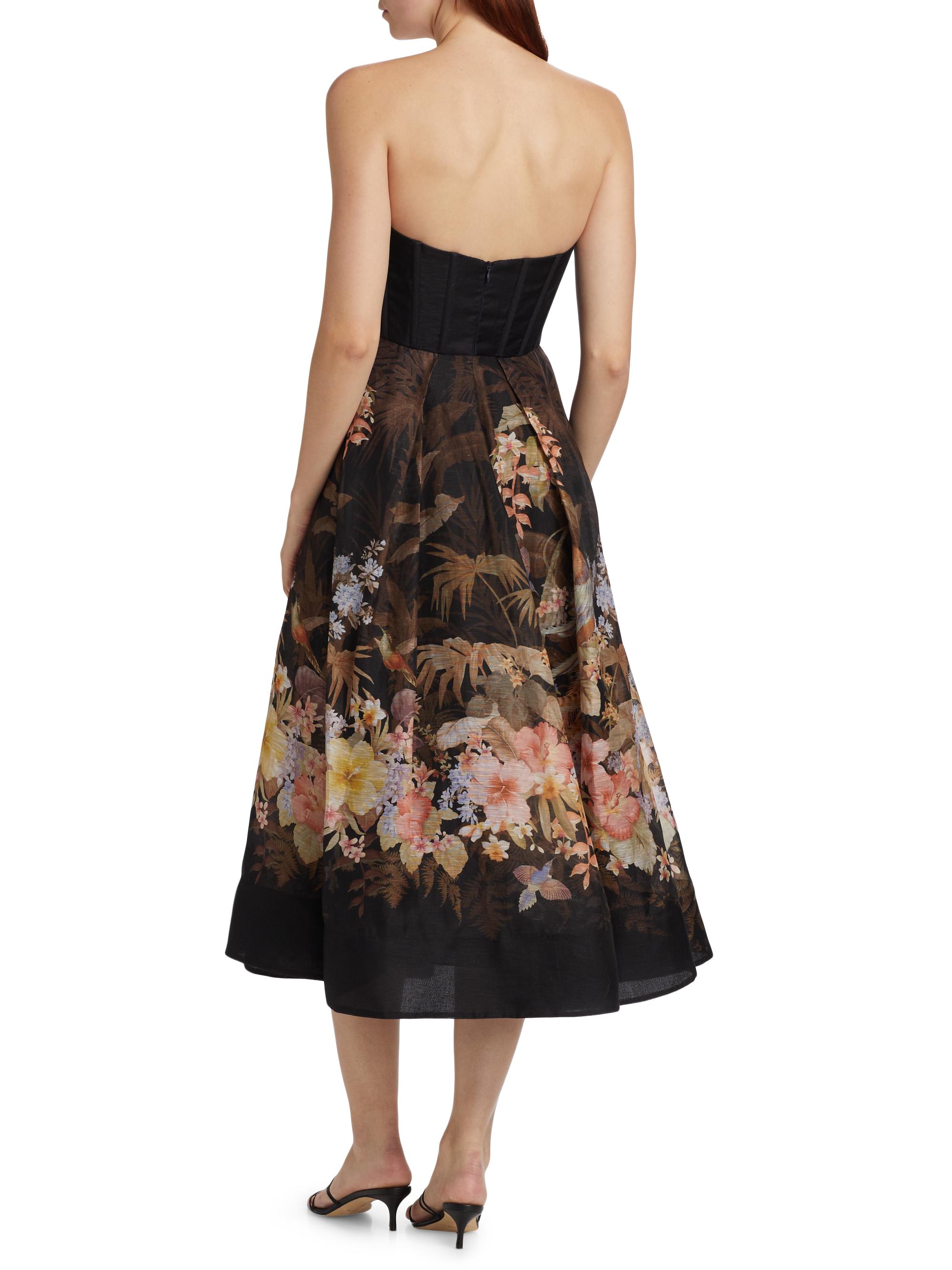 Zimmermann Illuminate Strapless Cocktail Dress | Saks Fifth Avenue