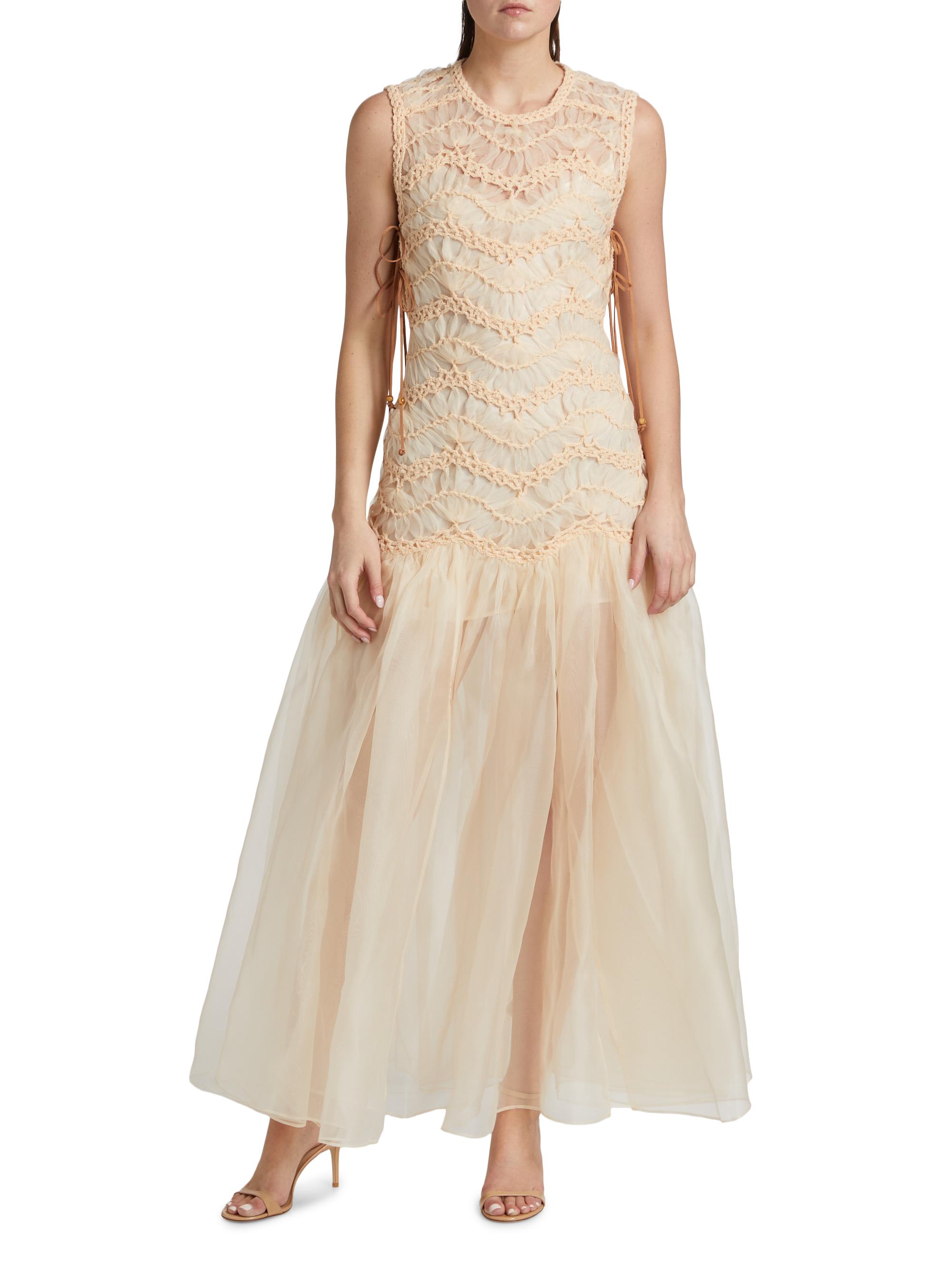 Zimmermann Illuminate Macramé Maxi Dress | Saks Fifth Avenue