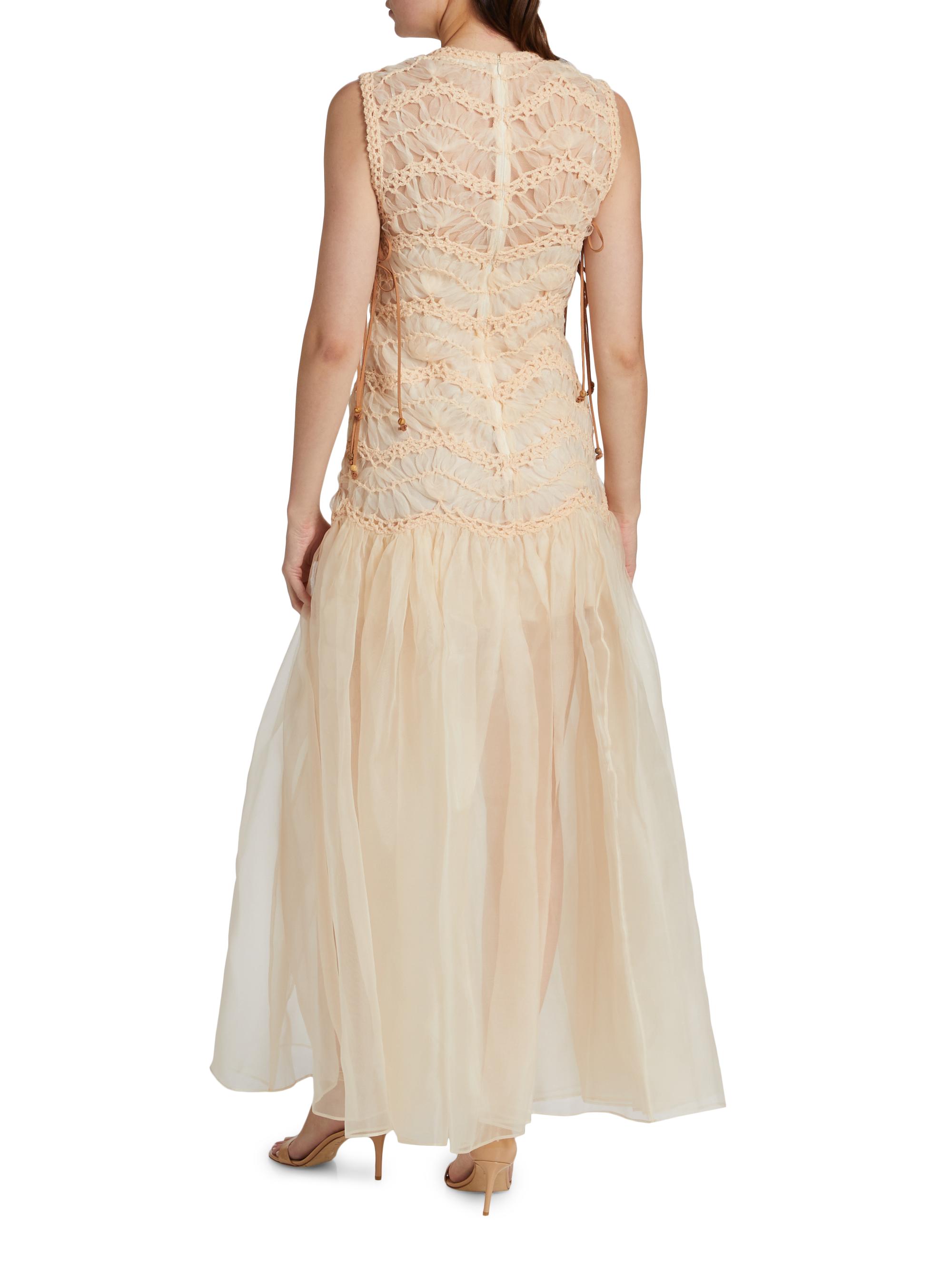 Zimmermann Illuminate Macramé Maxi Dress | Saks Fifth Avenue