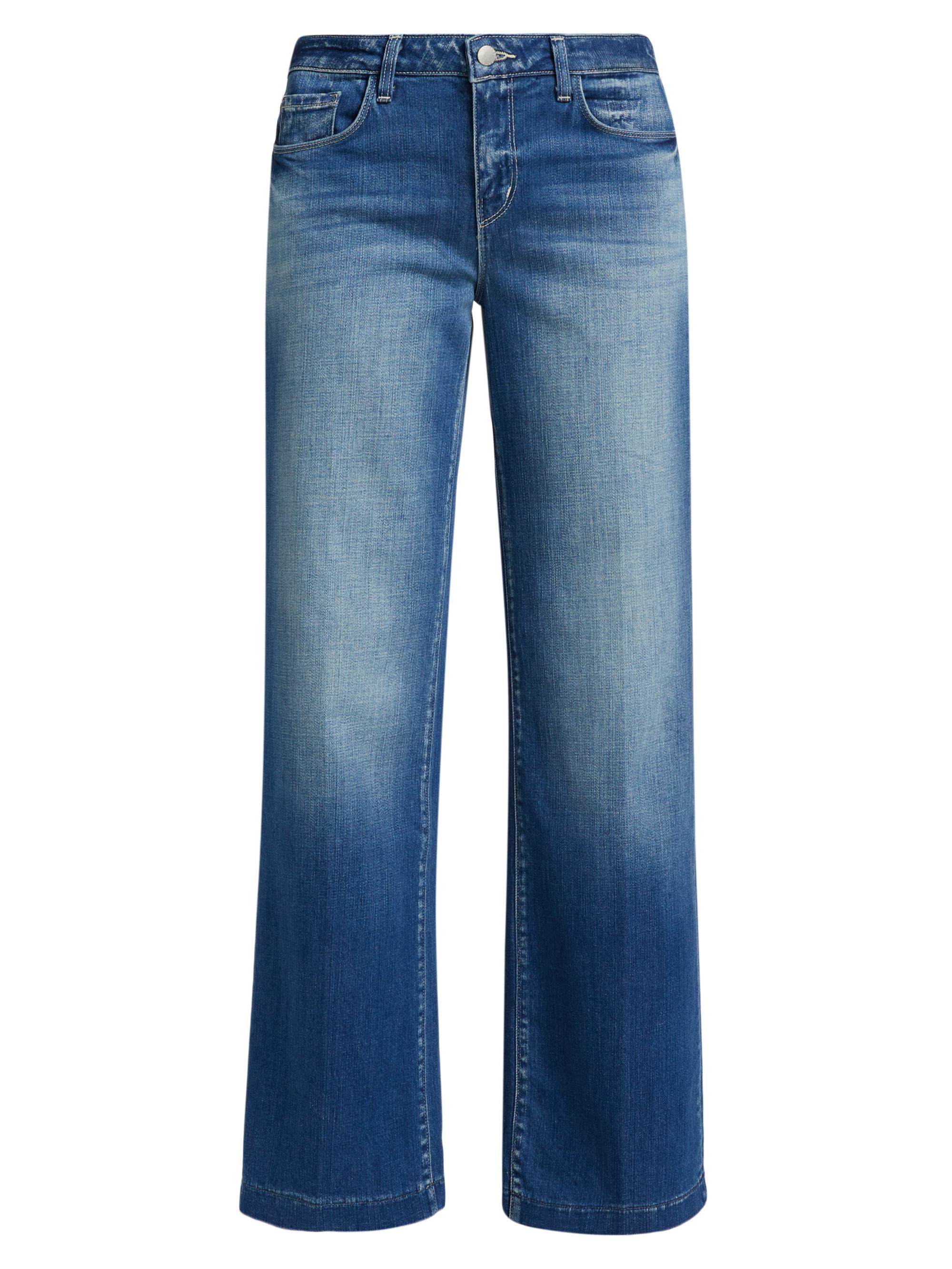 L'AGENCE Joanne Low-Rise Wide-Leg Jeans | Saks Fifth Avenue