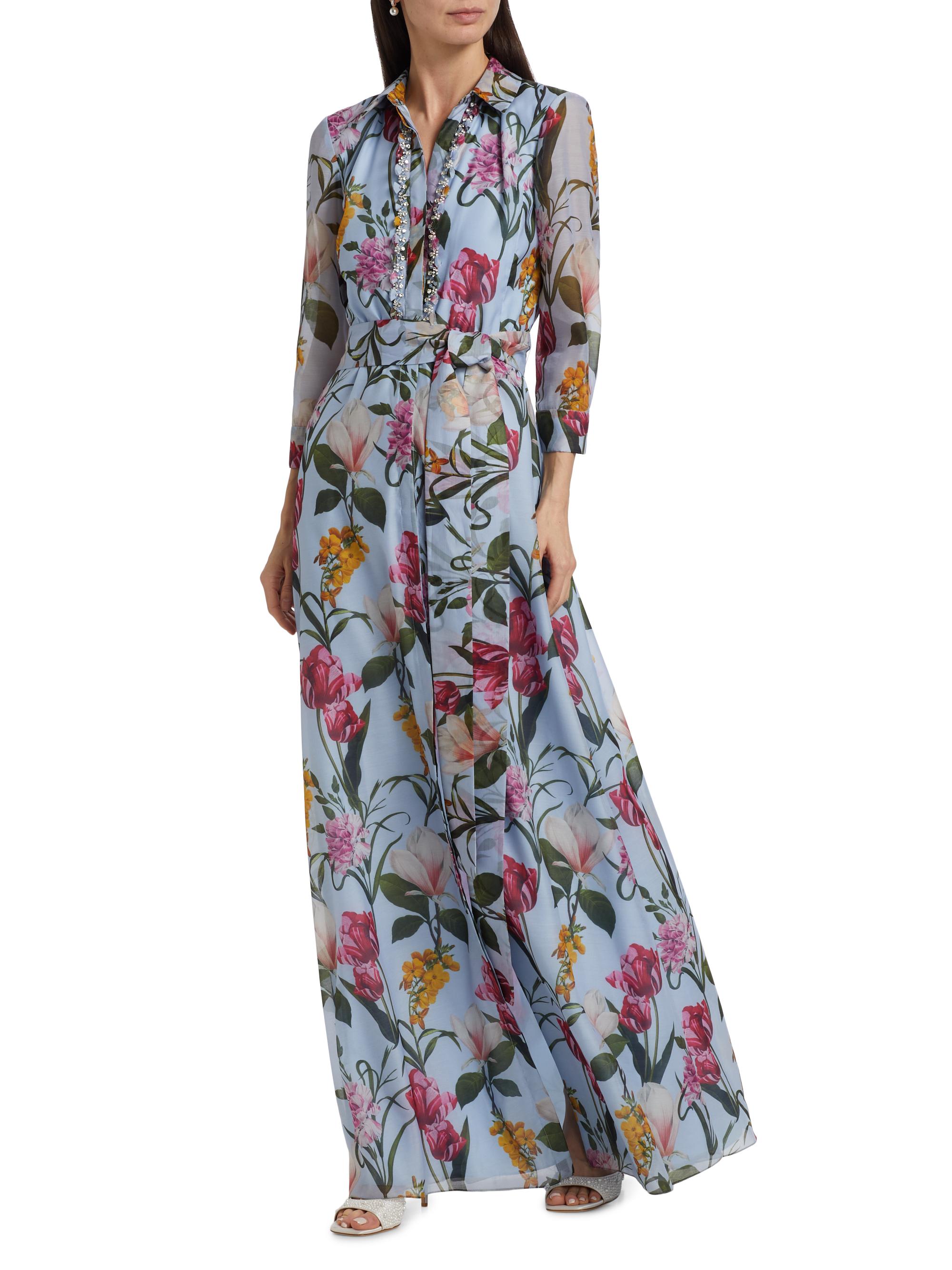 Sachin & Babi Addison Floral Shirt Gown | Saks Fifth Avenue