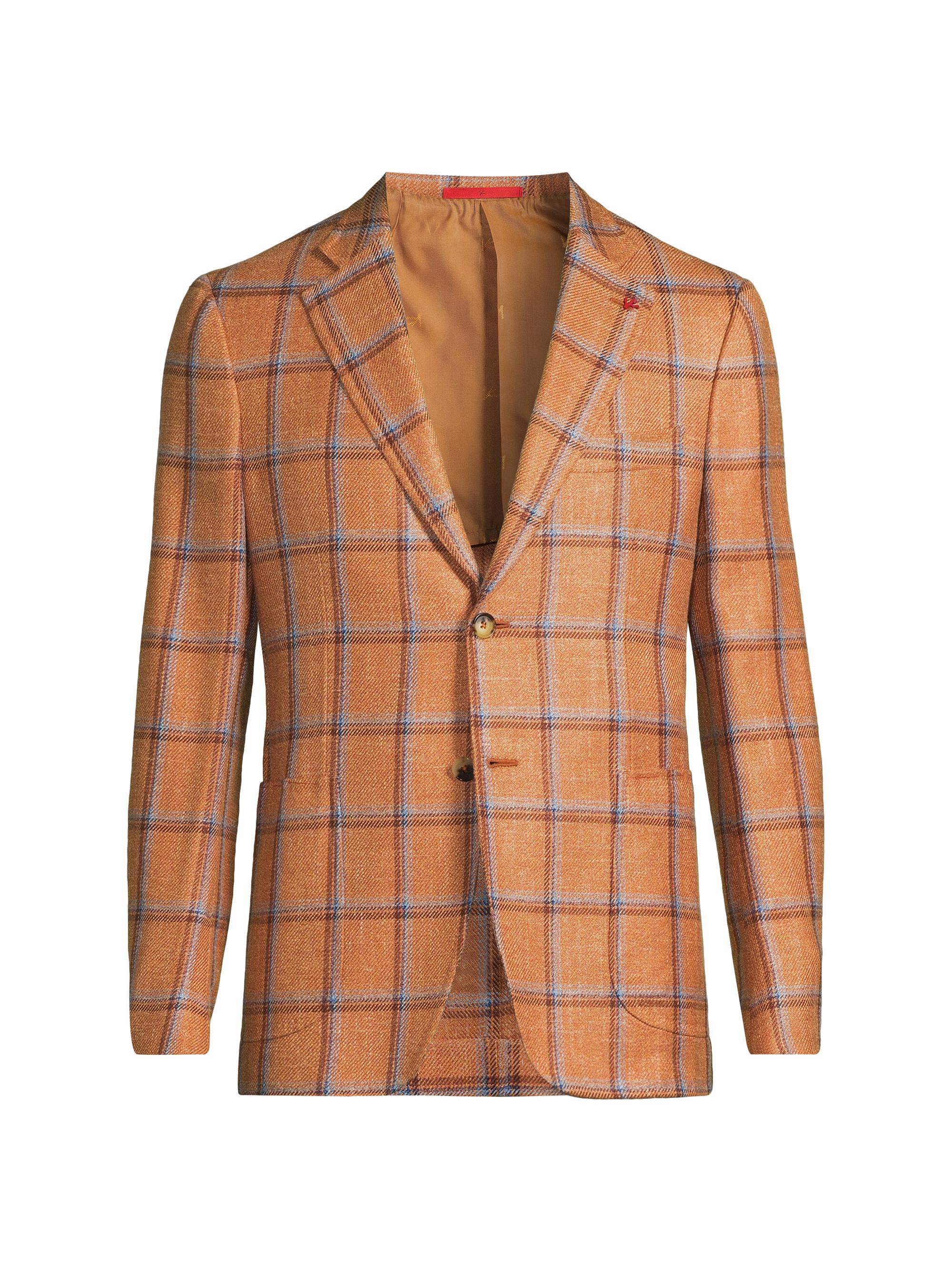 Isaia Bold Check Sportcoat | Saks Fifth Avenue