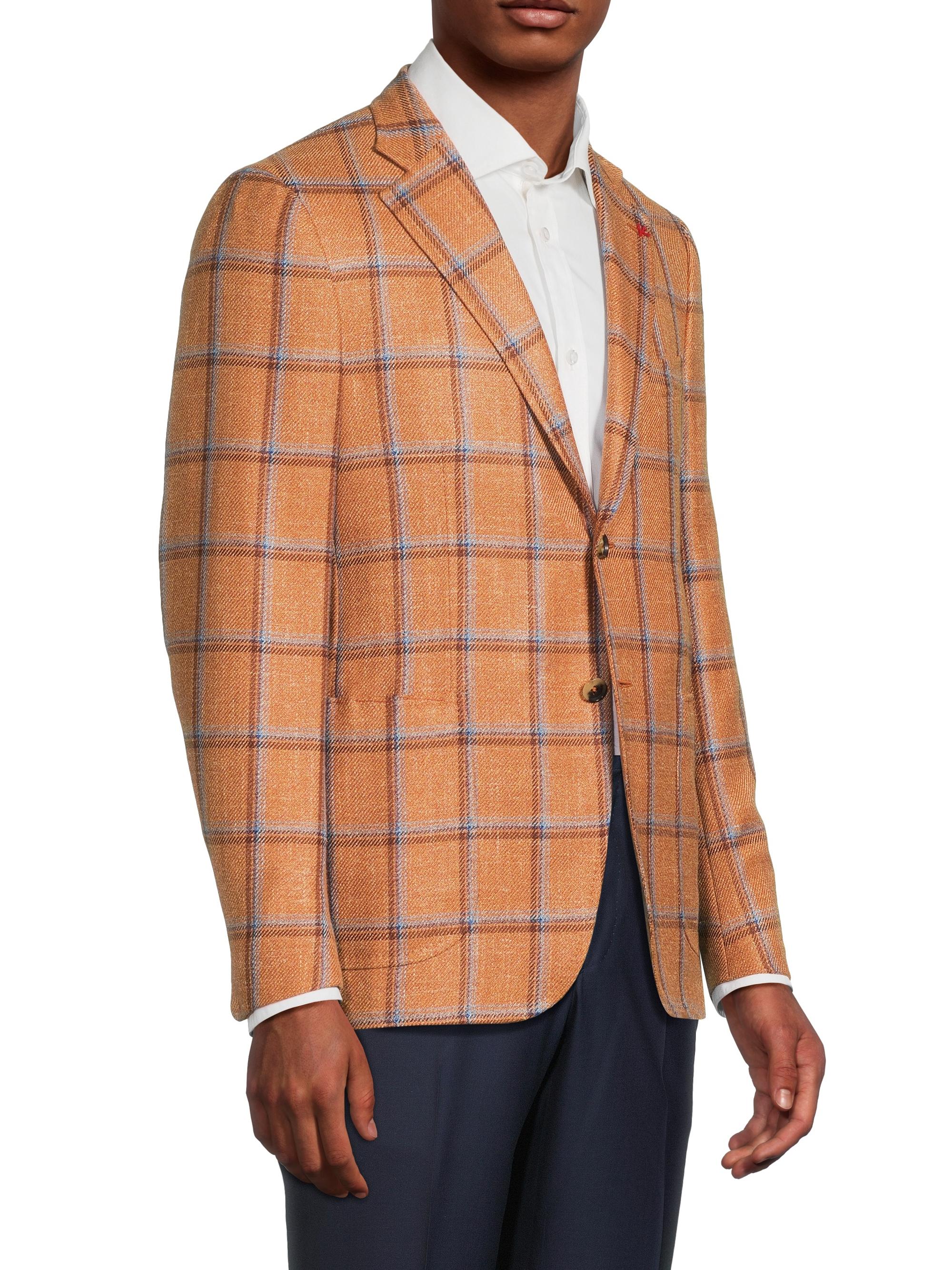 Isaia Bold Check Sportcoat | Saks Fifth Avenue