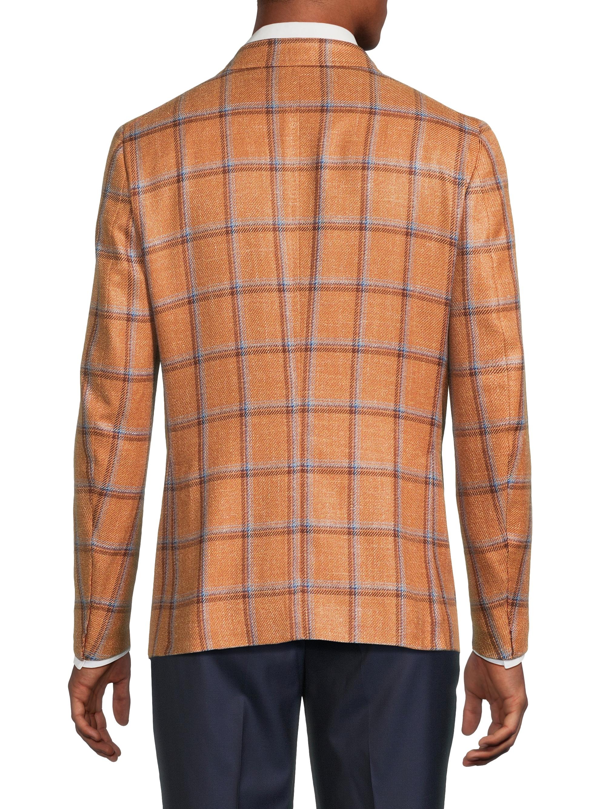 Isaia Bold Check Sportcoat | Saks Fifth Avenue