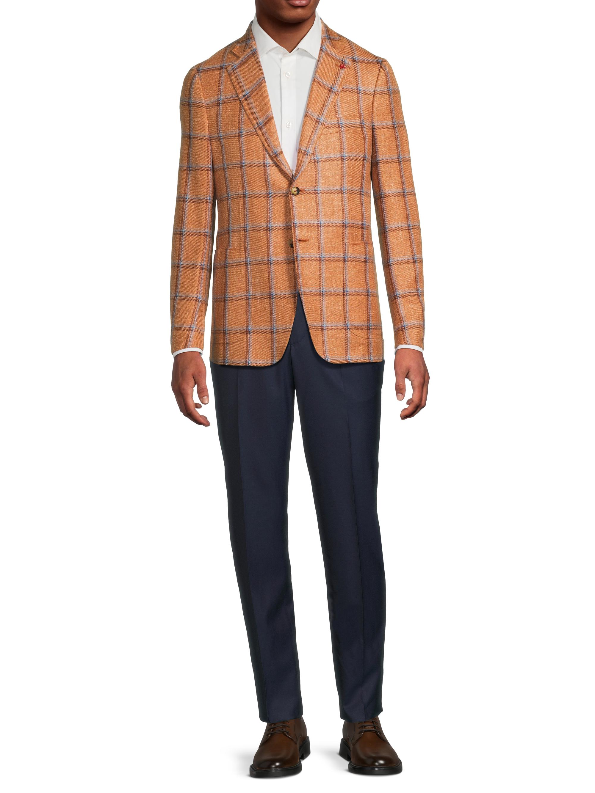 Isaia Bold Check Sportcoat | Saks Fifth Avenue
