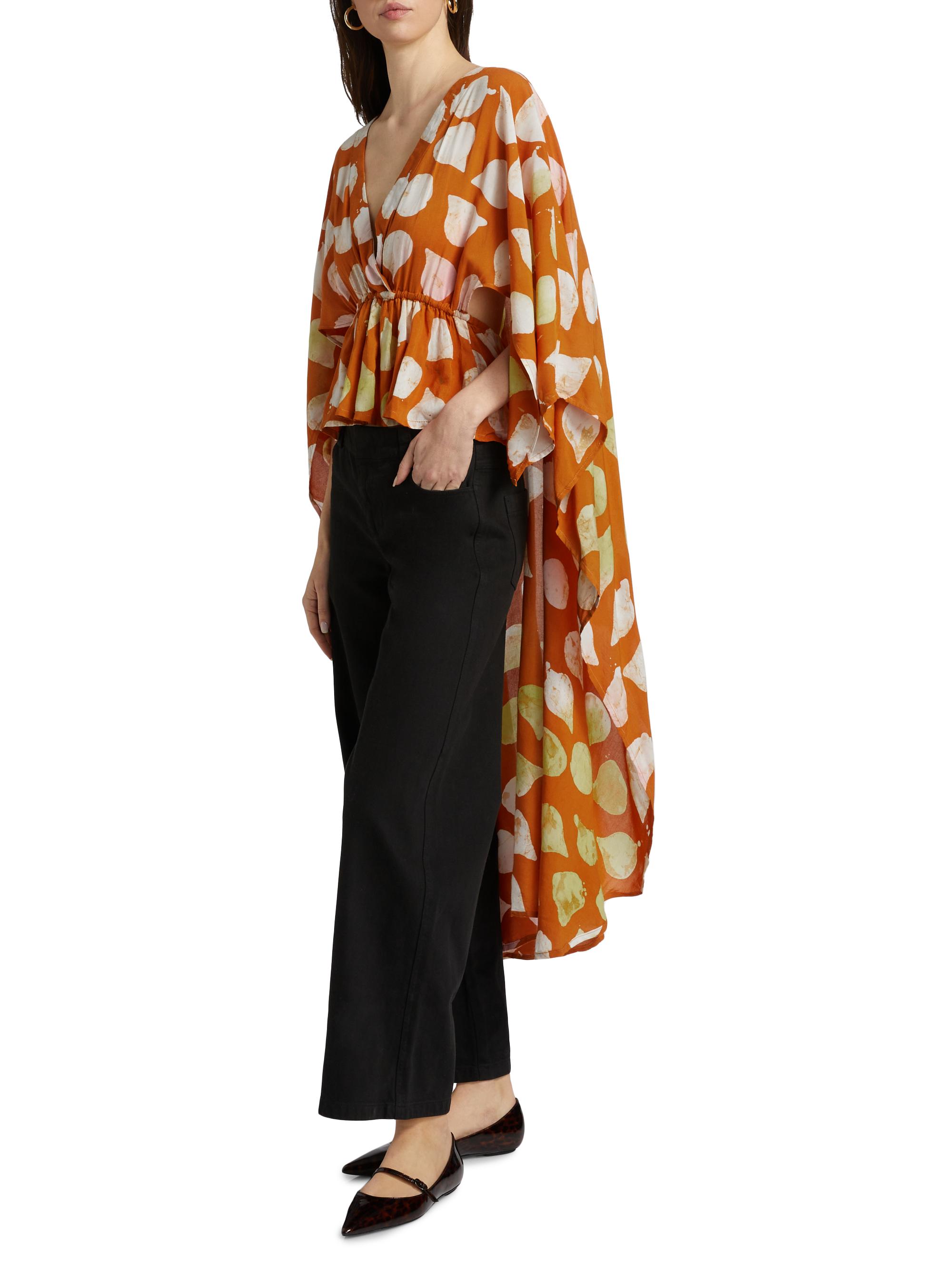 Shop Busayo Temidayo Printed Cape Top | Saks Fifth Avenue