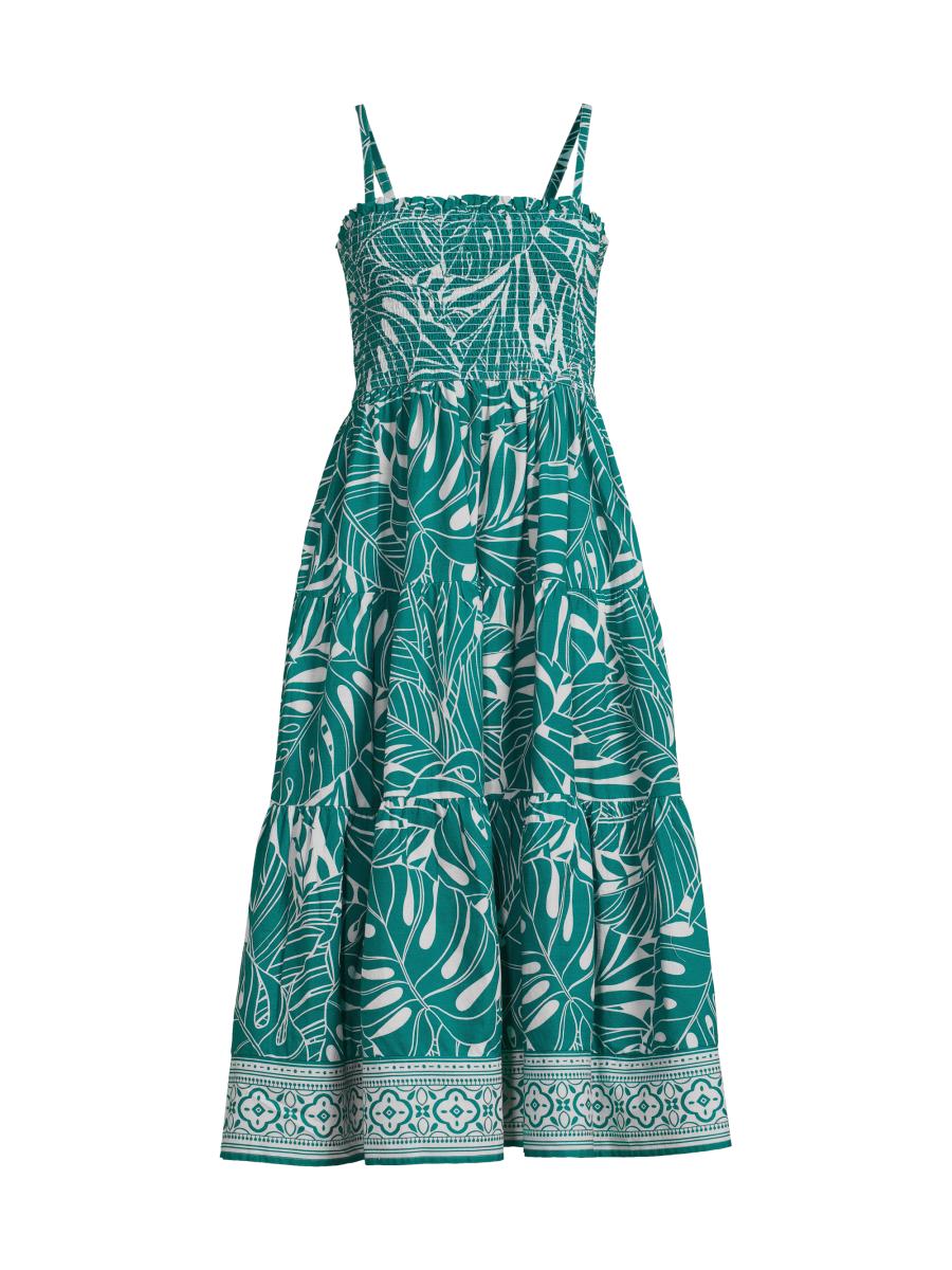 Change of Scenery Kristen Palm Tree Print Midi-Dress | Saks Fifth Avenue