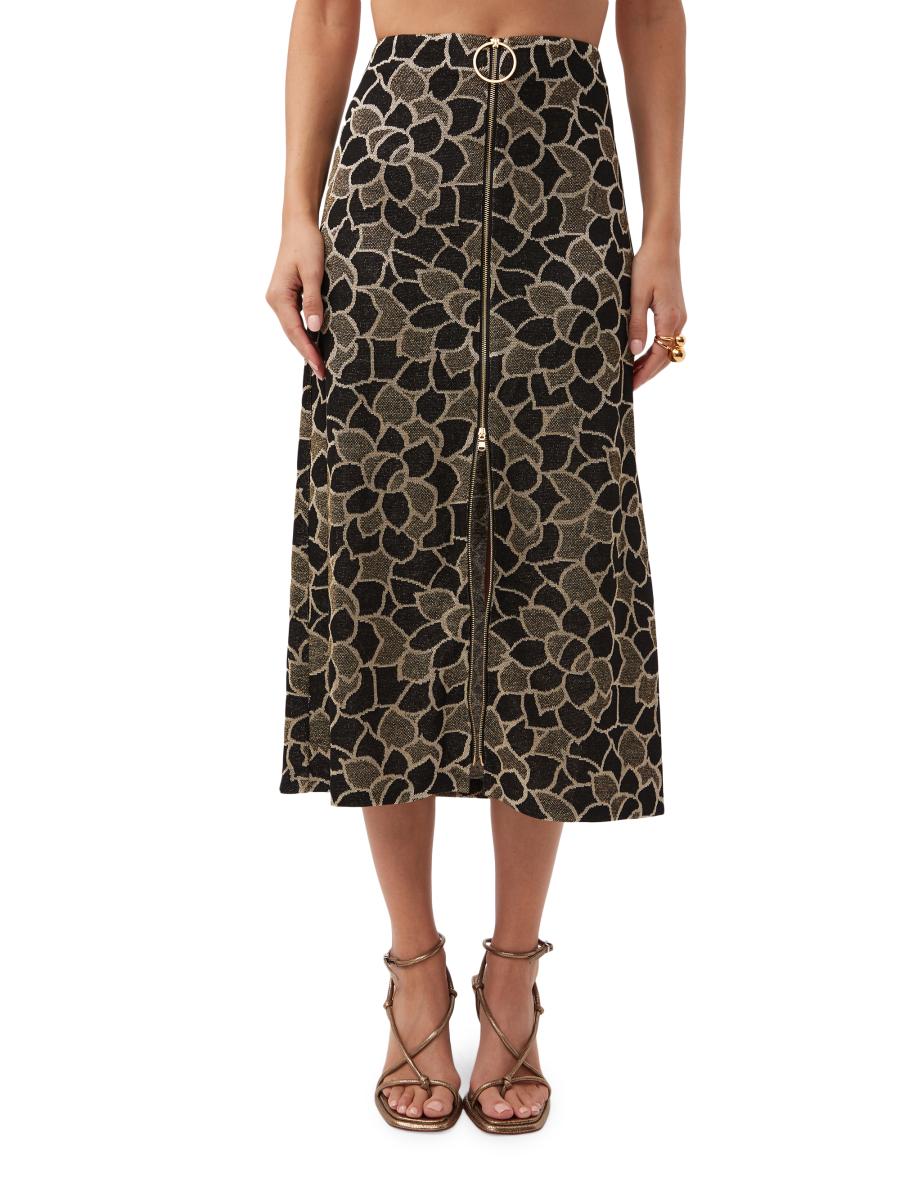 Trina Turk Zane Jacquard Midi-Skirt | Saks Fifth Avenue