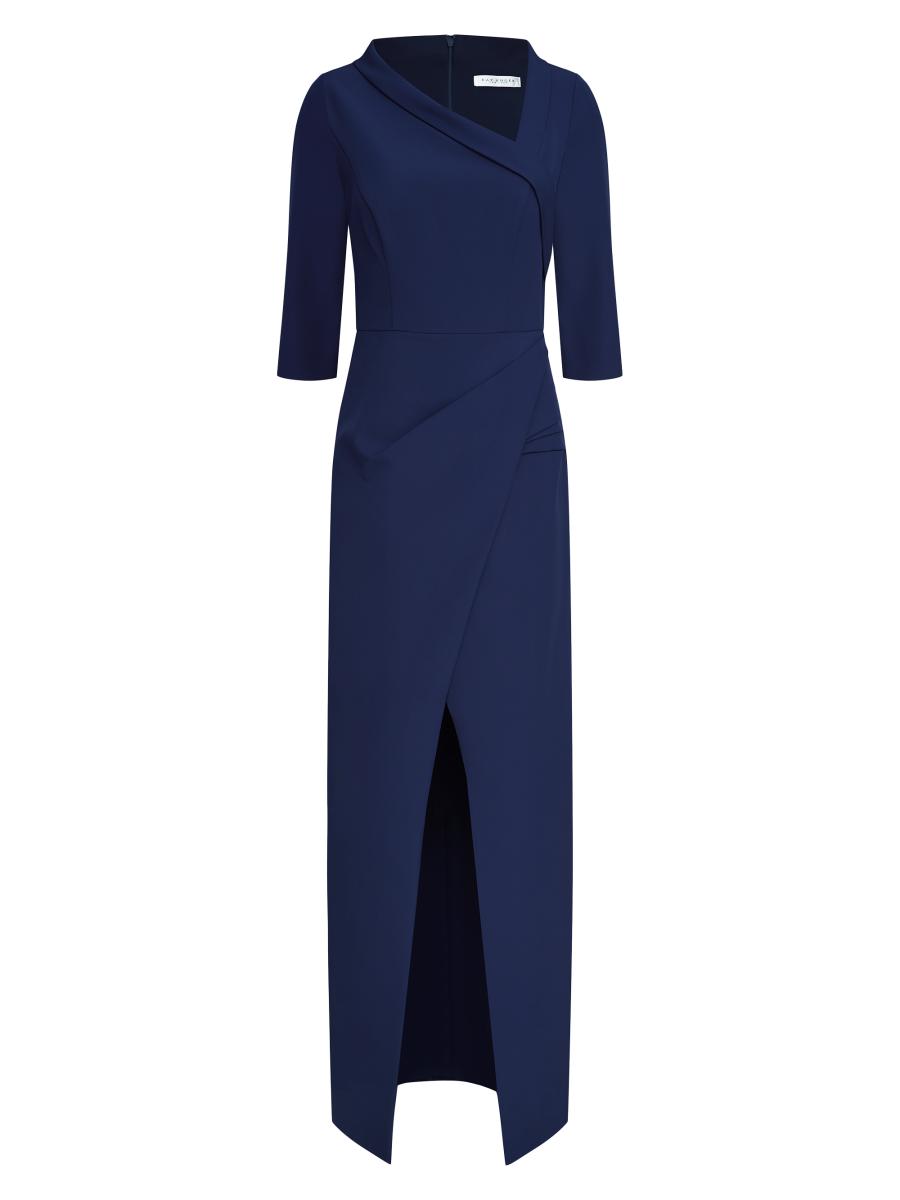 Kay Unger Helena Stretch-Crêpe Column Gown | Saks Fifth Avenue