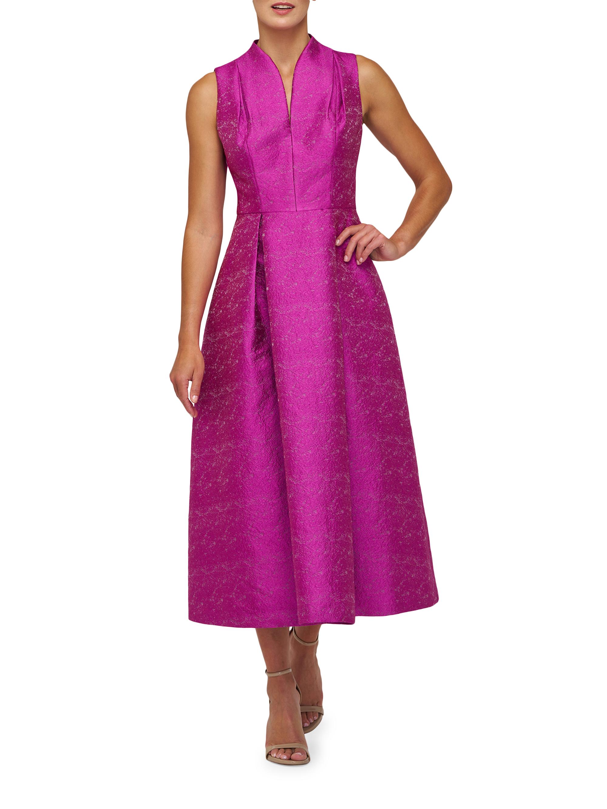 Kay Unger Allegra Jacquard Midi-Dress | Saks Fifth Avenue