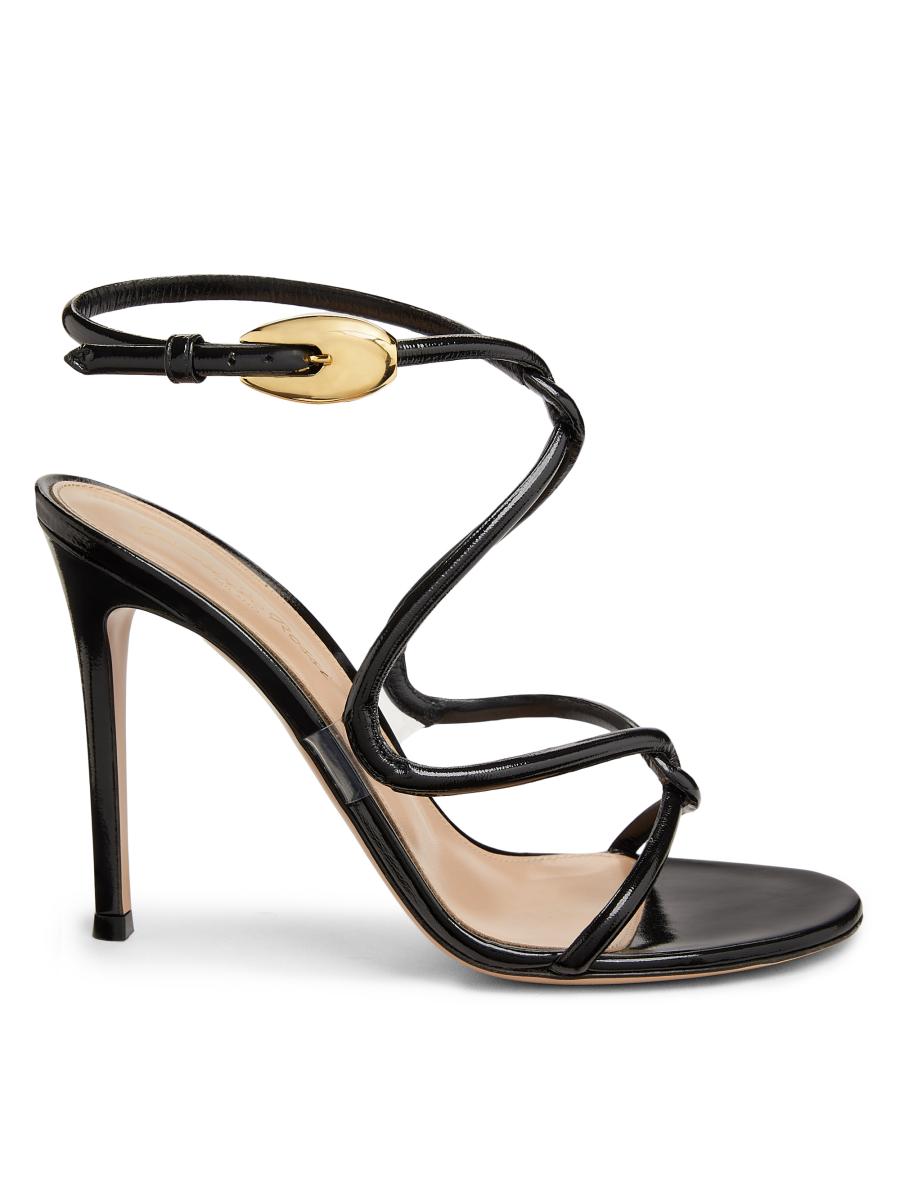 Gianvito Rossi Mamba 105MM Leather Sandals | Saks Fifth Avenue