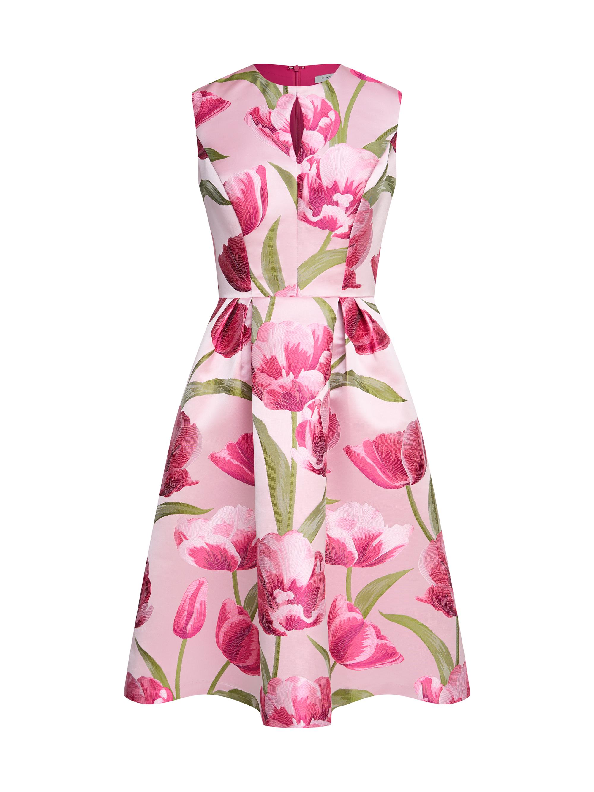 Kay Unger Farryn Floral Cocktail Midi-Dress | Saks Fifth Avenue