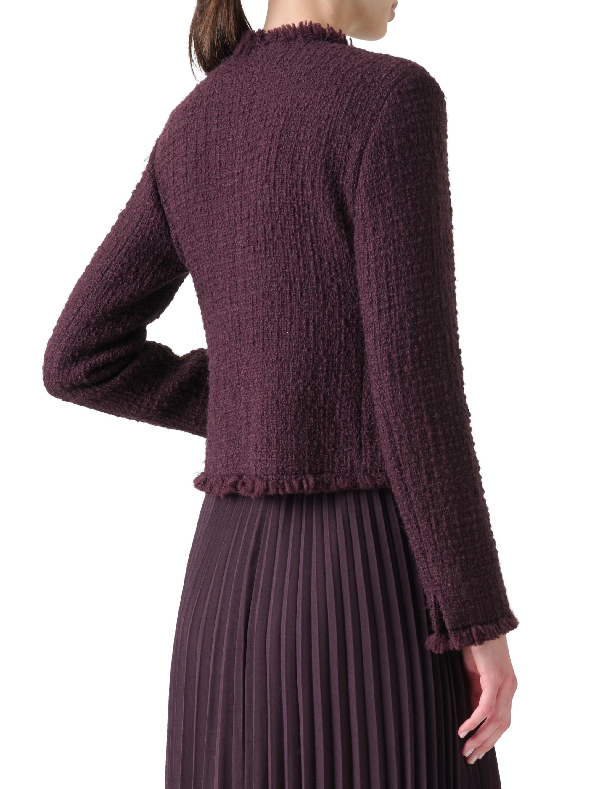 Akris punto Tweed Round Neck Jacket | Saks Fifth Avenue