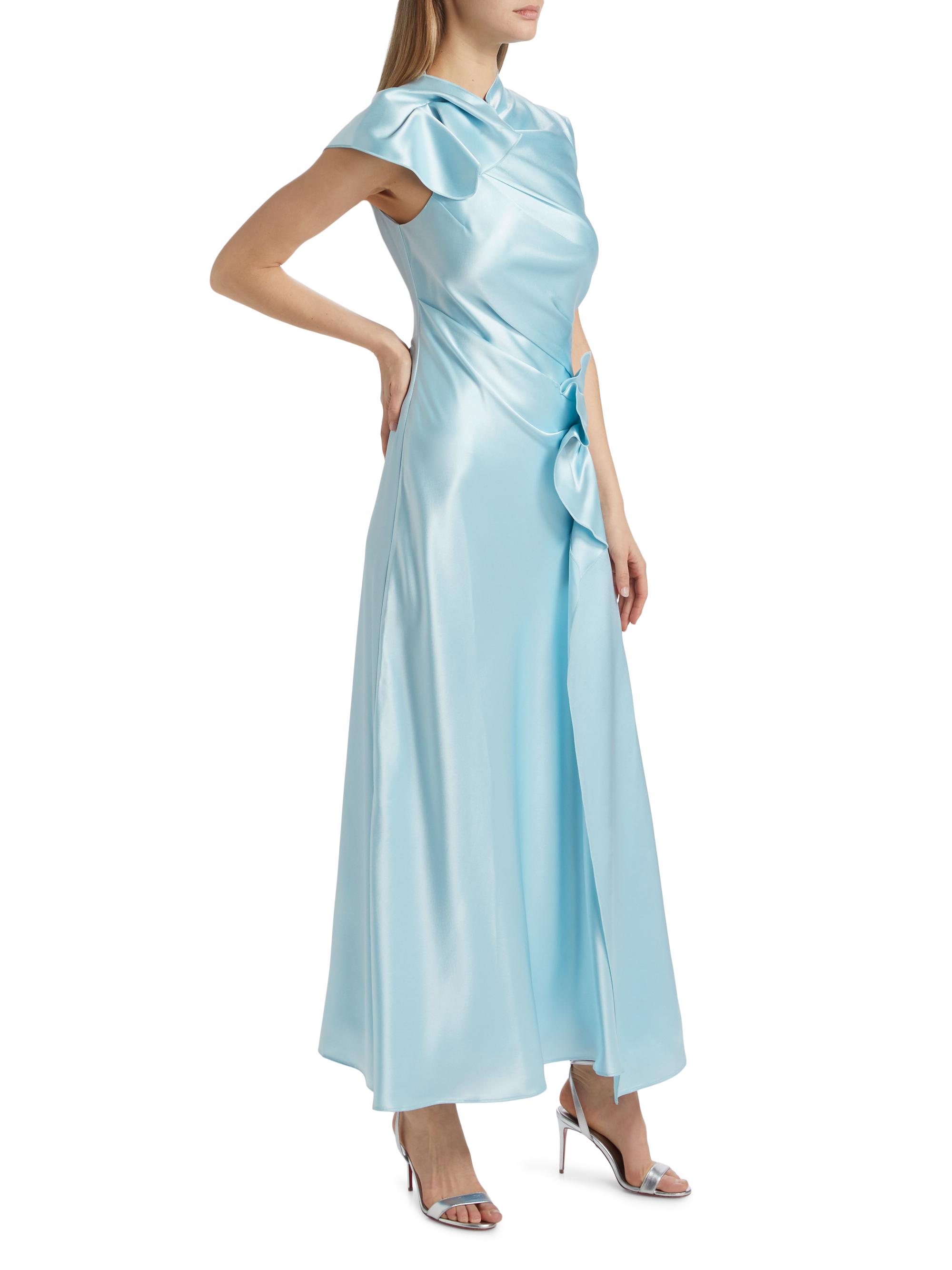Acler Ramshaw Satin Gathered Gown | Saks Fifth Avenue