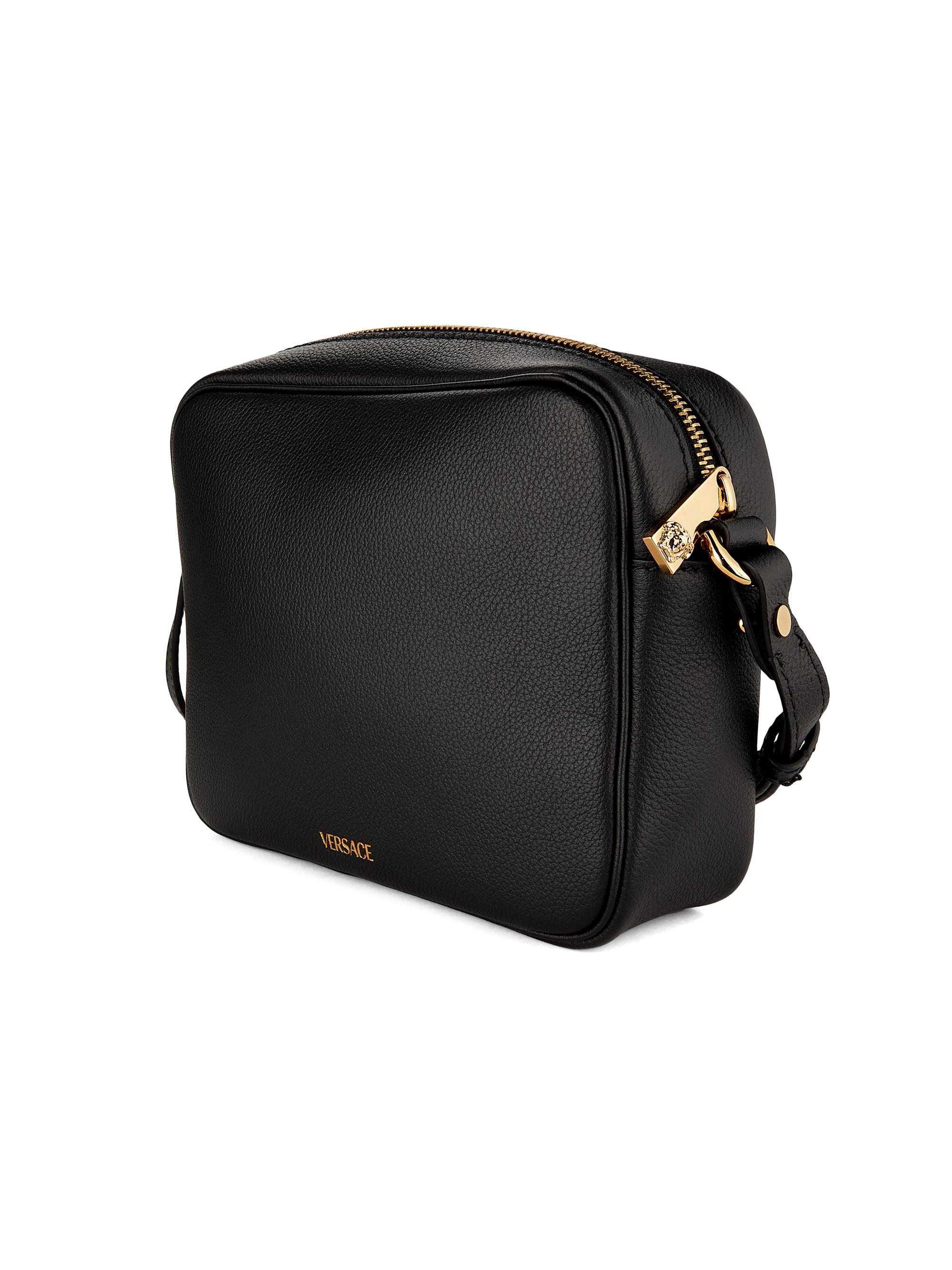 Versace Medusa Leather Camera Shoulder Bag | Saks Fifth Avenue
