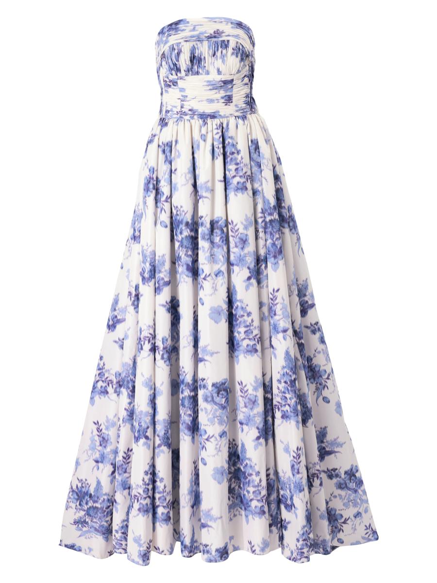 Carolina Herrera Cabana Floral Strapless Gathered Ball Gown | Saks ...