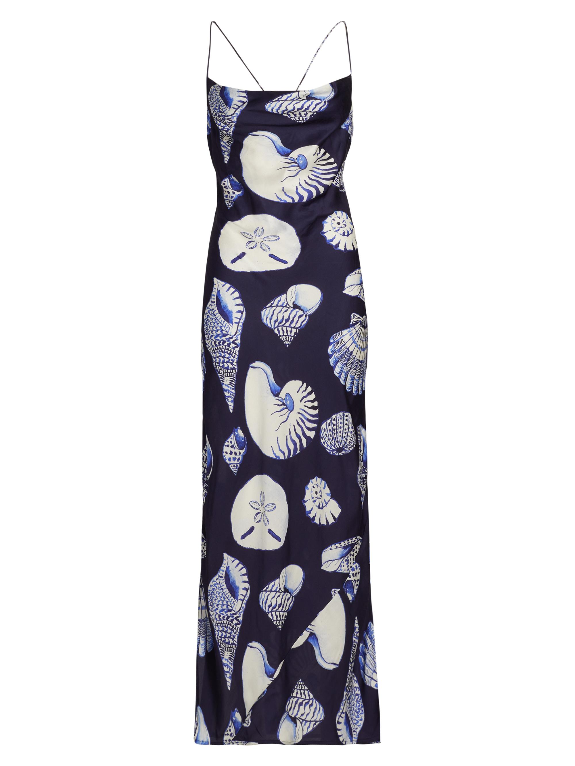 Shop Carolina K Seashell Satin Maxi Slipdress | Saks Fifth Avenue