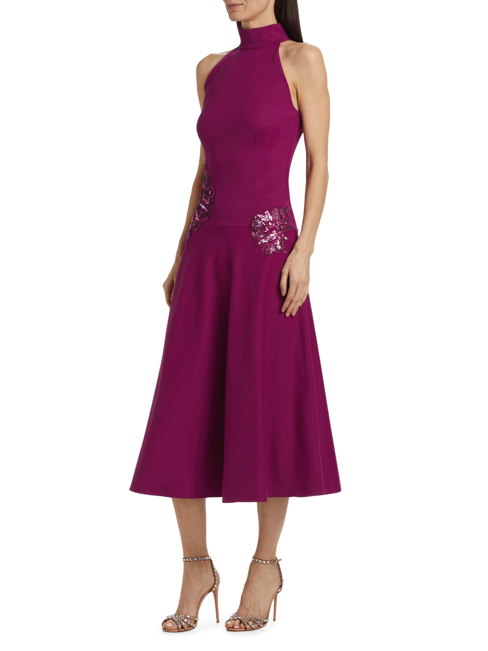 Chiara Boni La Petite Robe Daley Stretch-Cotton Fit & Flare Midi Dress ...