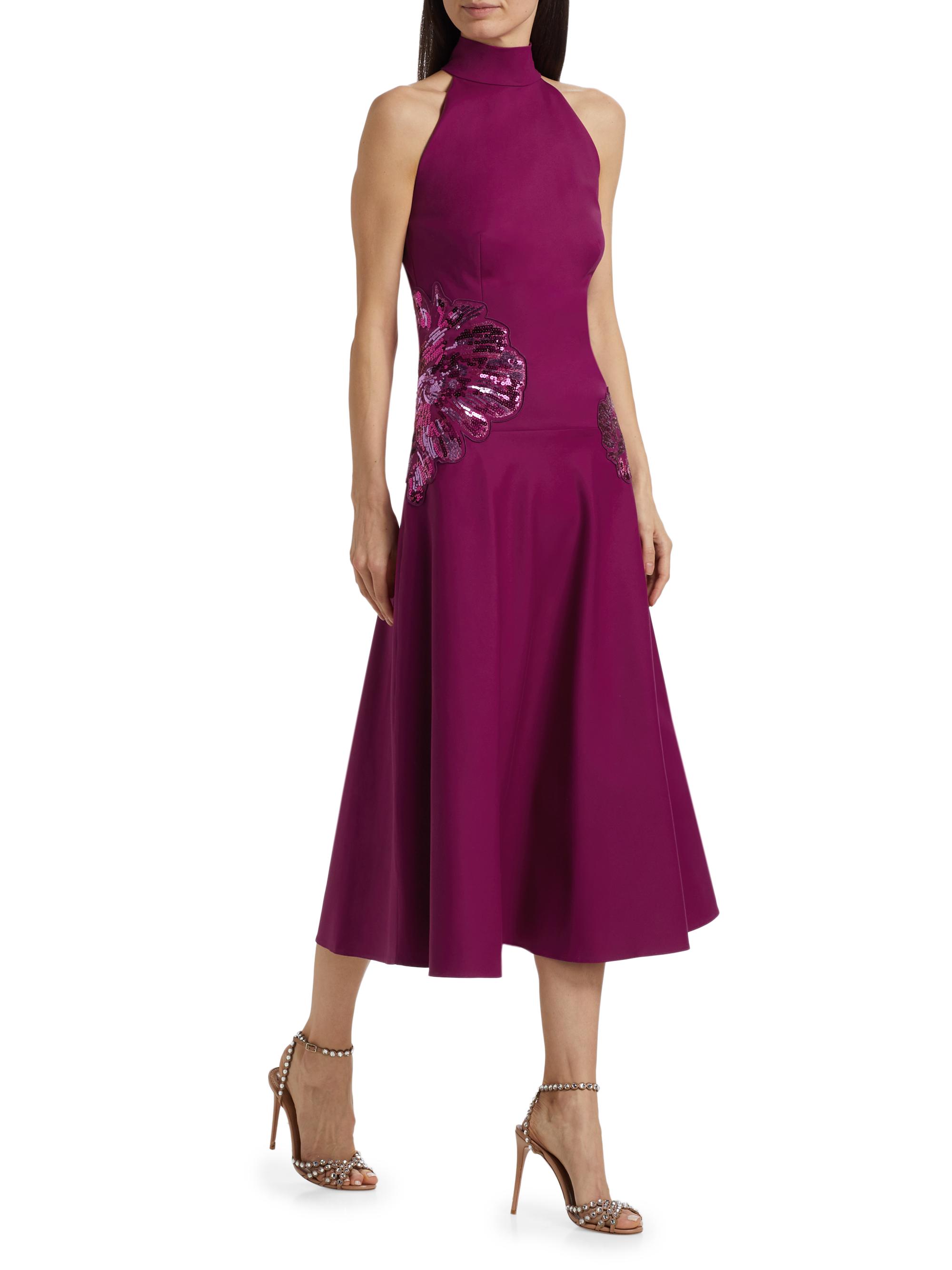 Chiara Boni La Petite Robe Daley Stretch-Cotton Fit & Flare Midi Dress ...