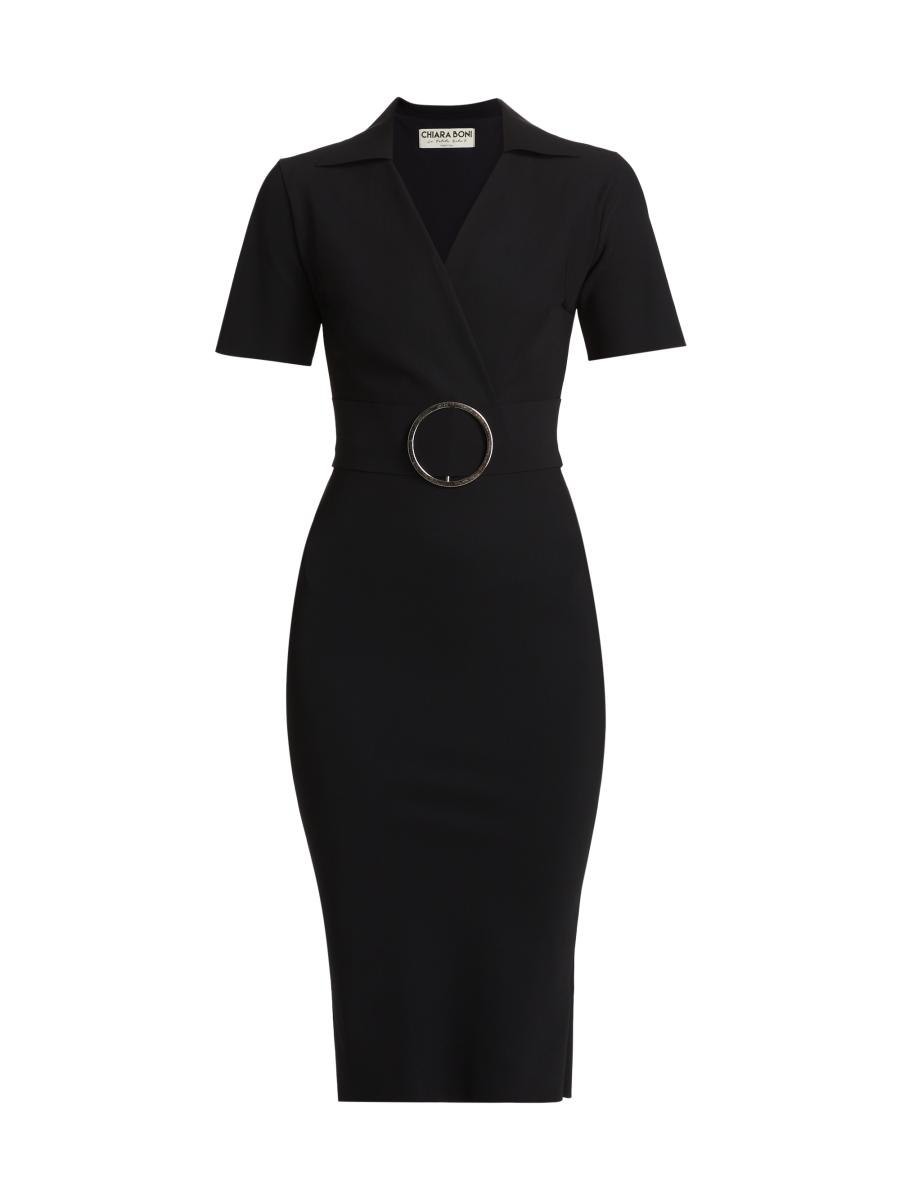 Chiara Boni La Petite Robe Shihi Belted Cocktail Dress | Saks Fifth Avenue